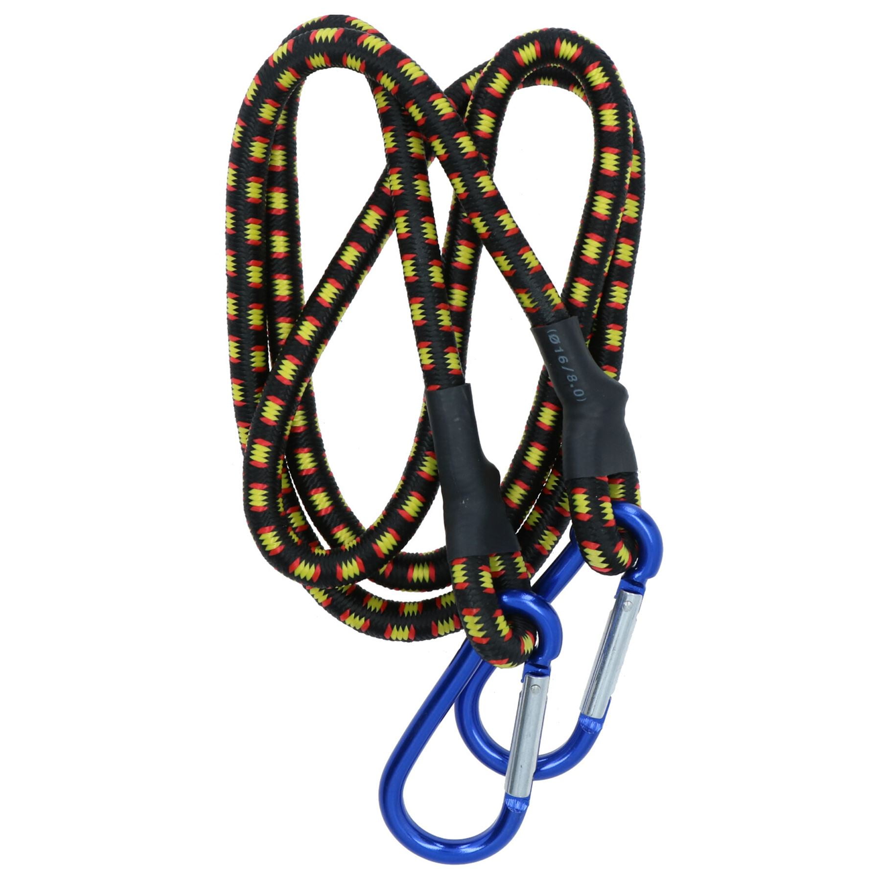48” Bungee Strap with Aluminium Carabiners Hook Tie Down Fastener ...