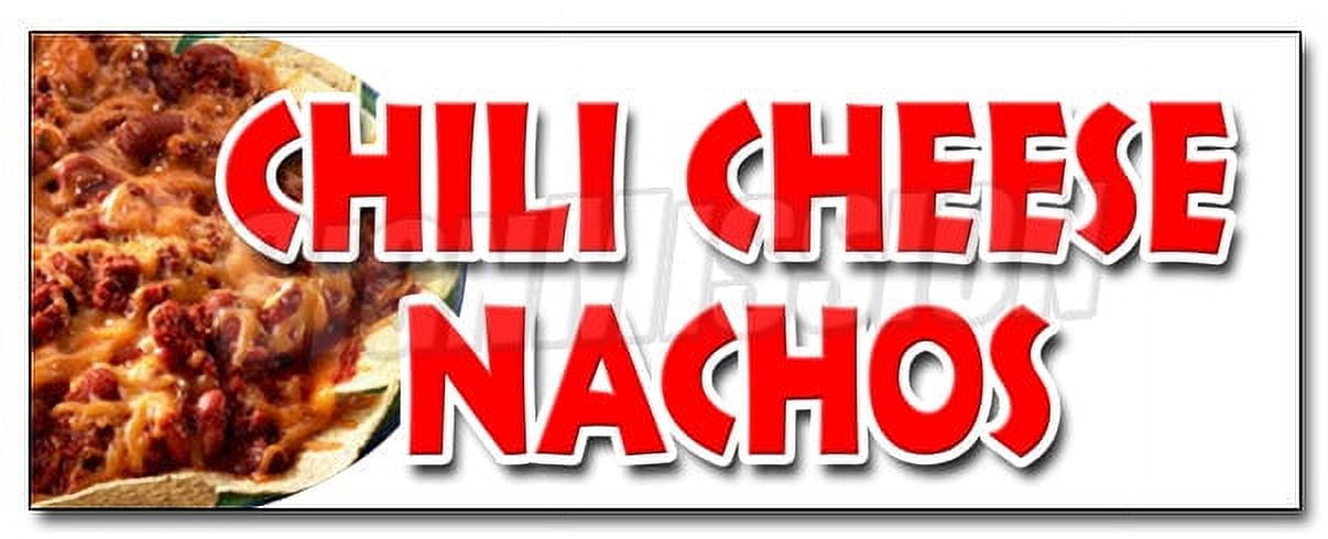 48" CHILI CHEESE NACHO DECAL sticker snack melted mexican food tacos ...