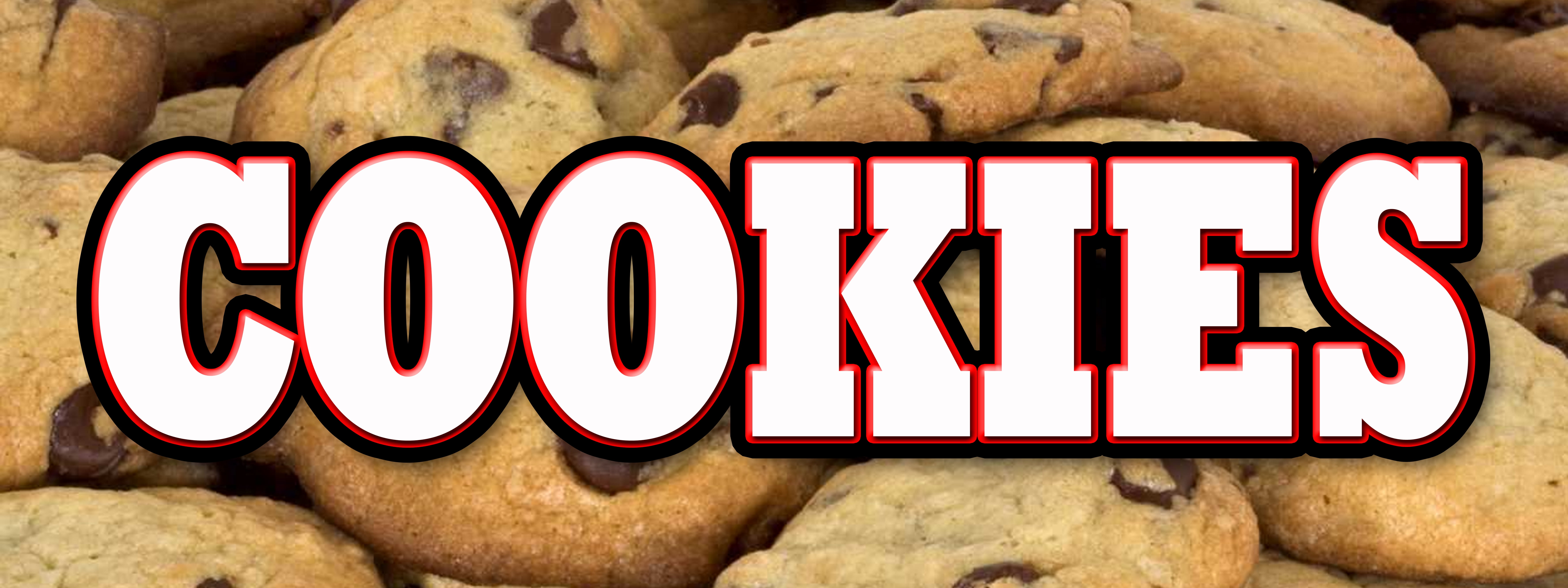 48" COOKIES DECAL sticker fresh baked homemade chocolate chip oatmeal ...