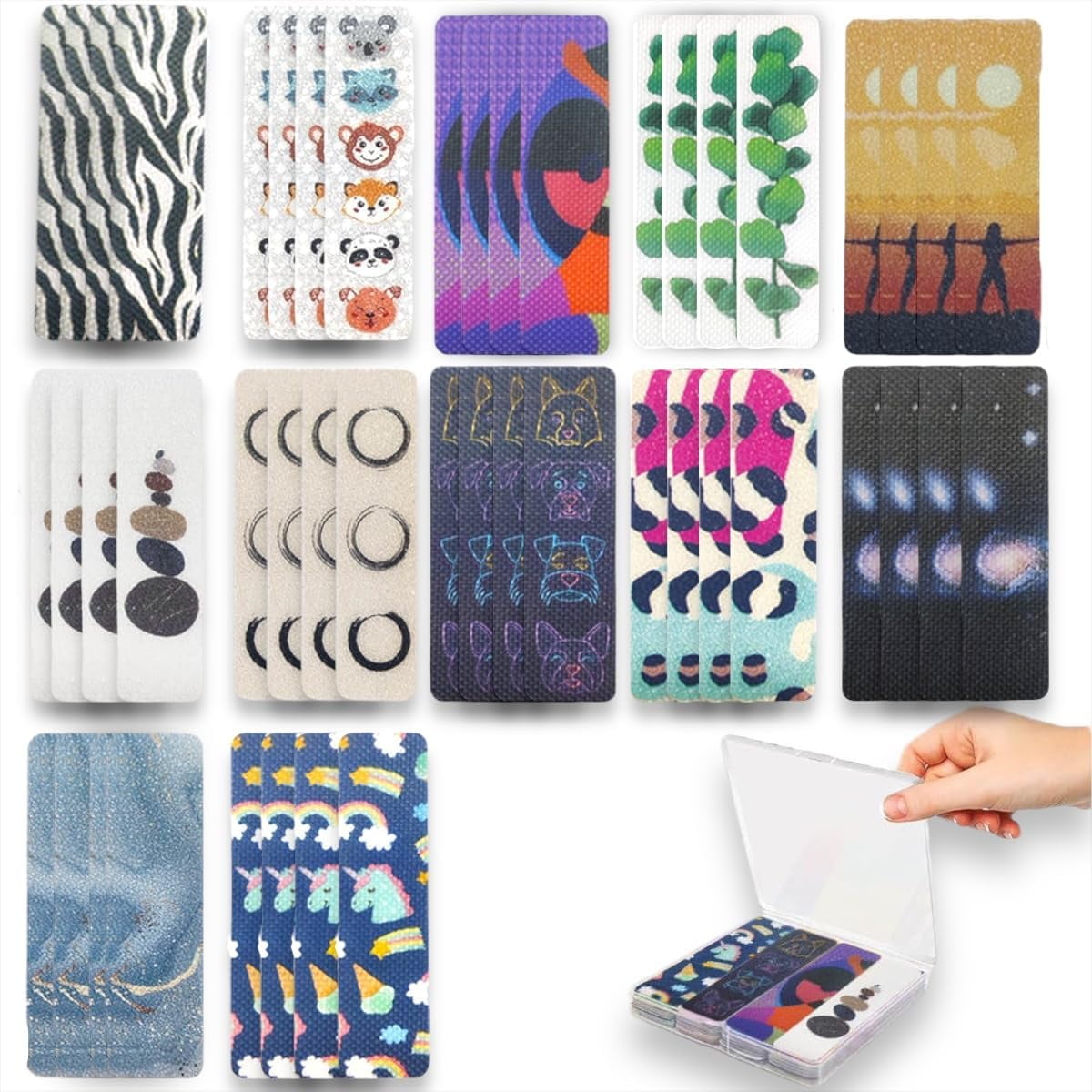 48 Calm Strips, Sensory Stickers Different Textures (2 Textures ...