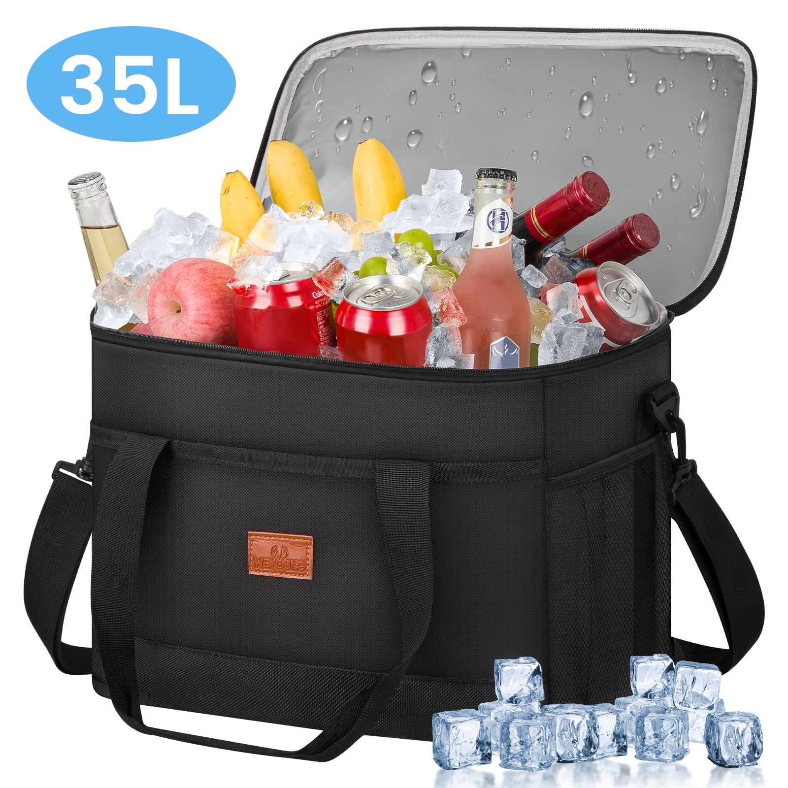 Cshidworld 48 Can Soft Cooler Bag, Insulated Leakproof 35L Ice Cooler ...