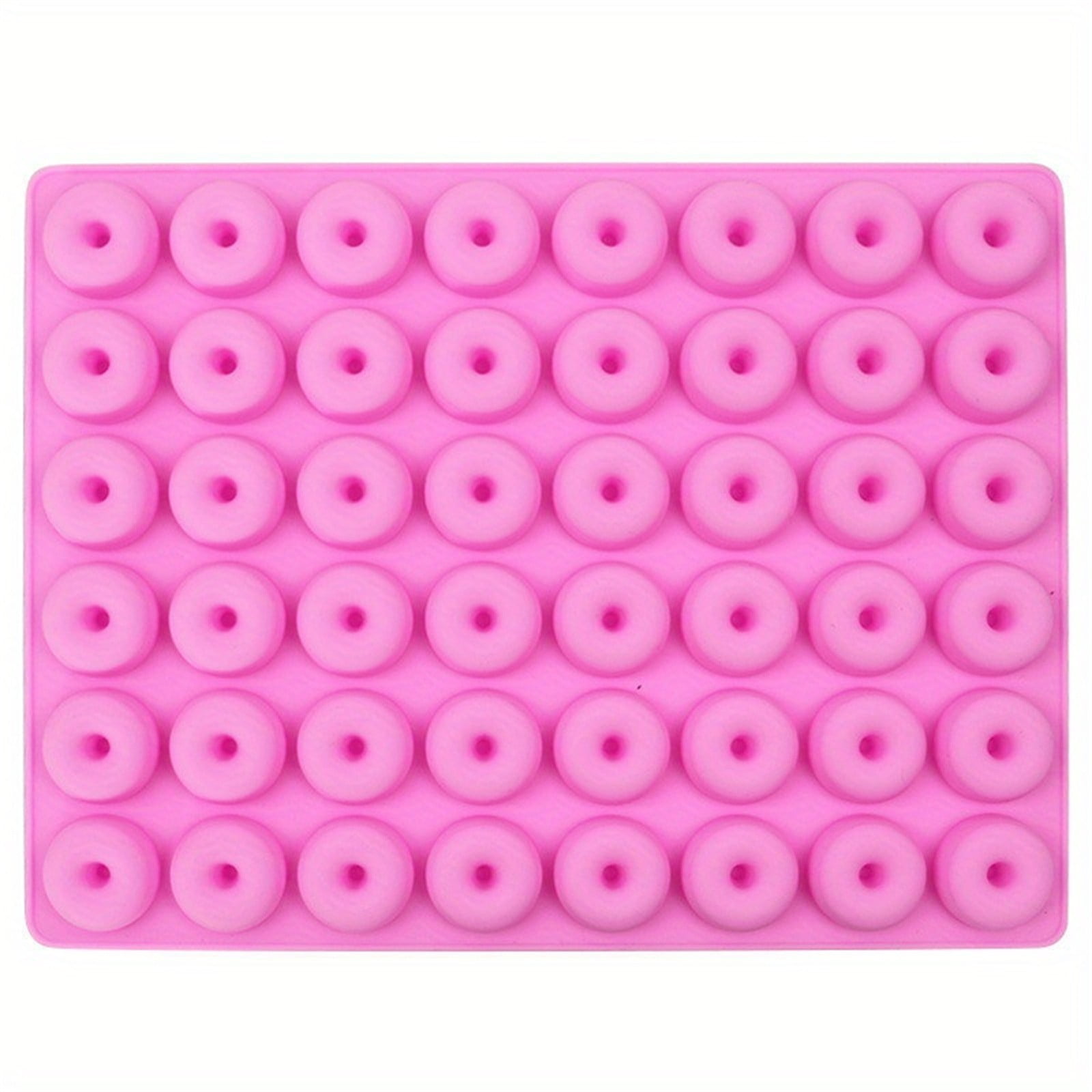 48 Cavity Small Donuts Chocolate Silicone Mold Small Biscuit Fondant ...