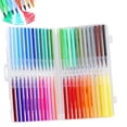 48 Colors Washable Paint Markers, Soft Brush Tip Pens, No Bleed Fade ...