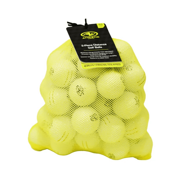48-Count Distance Golf Balls with Mesh Bag – 2-Piece High-Performance ...