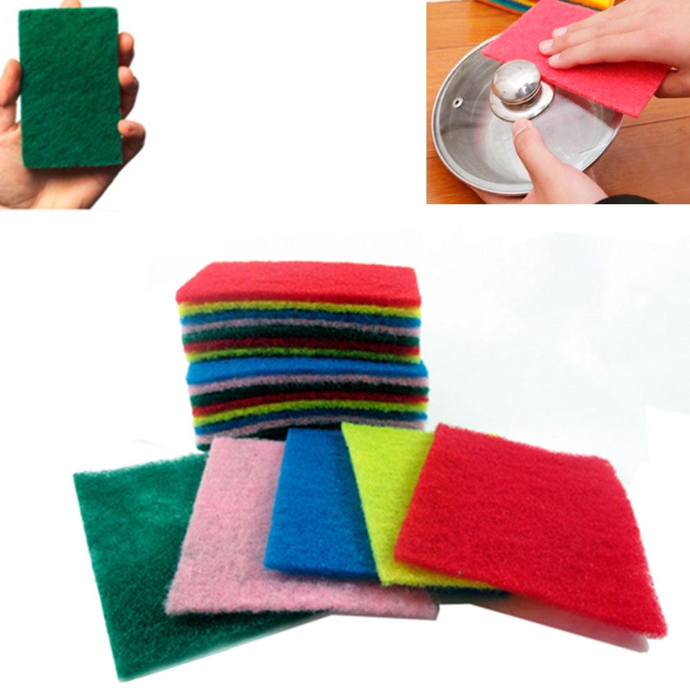 48 Ct Scouring Pads Medium Duty Home Kitchen Scour Scrub Cleanning Pad ...