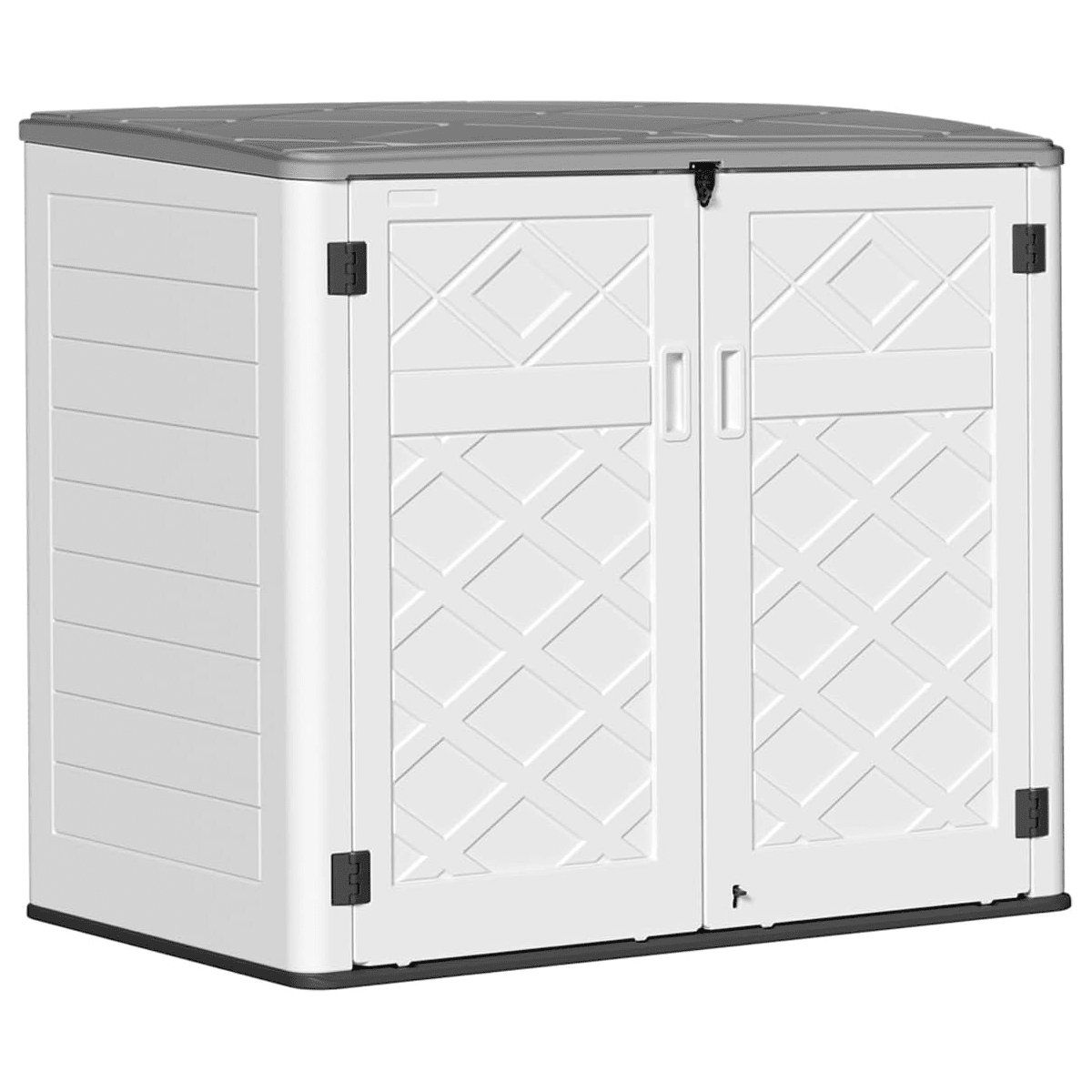 48 Cubic Feet Outdoor Storage Shed - Waterproof Horizontal Storage Box ...