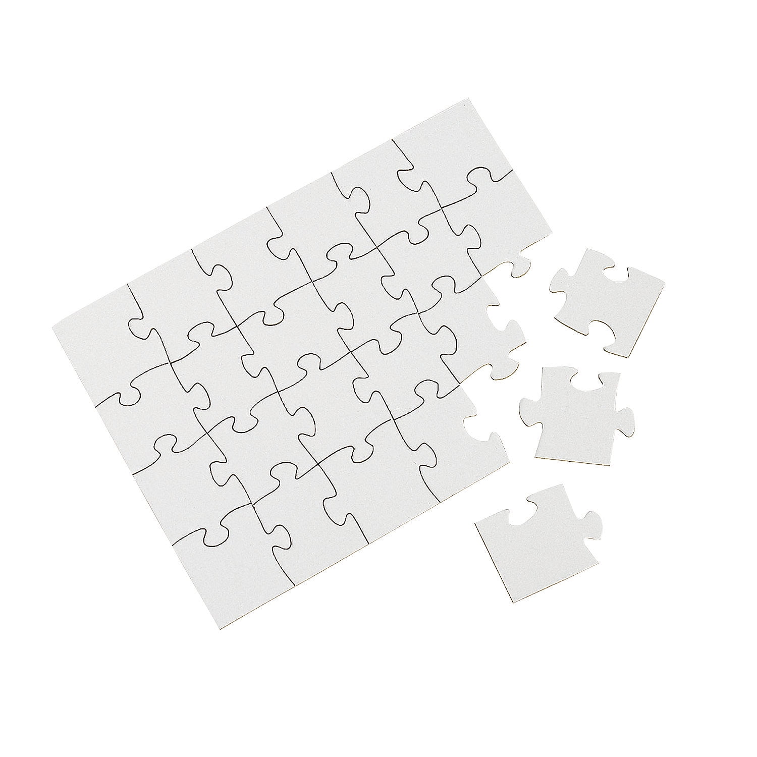 Fun Express 5" x 7" Bulk Set of 48 DIY Design Your Own 24-Pieces White ...