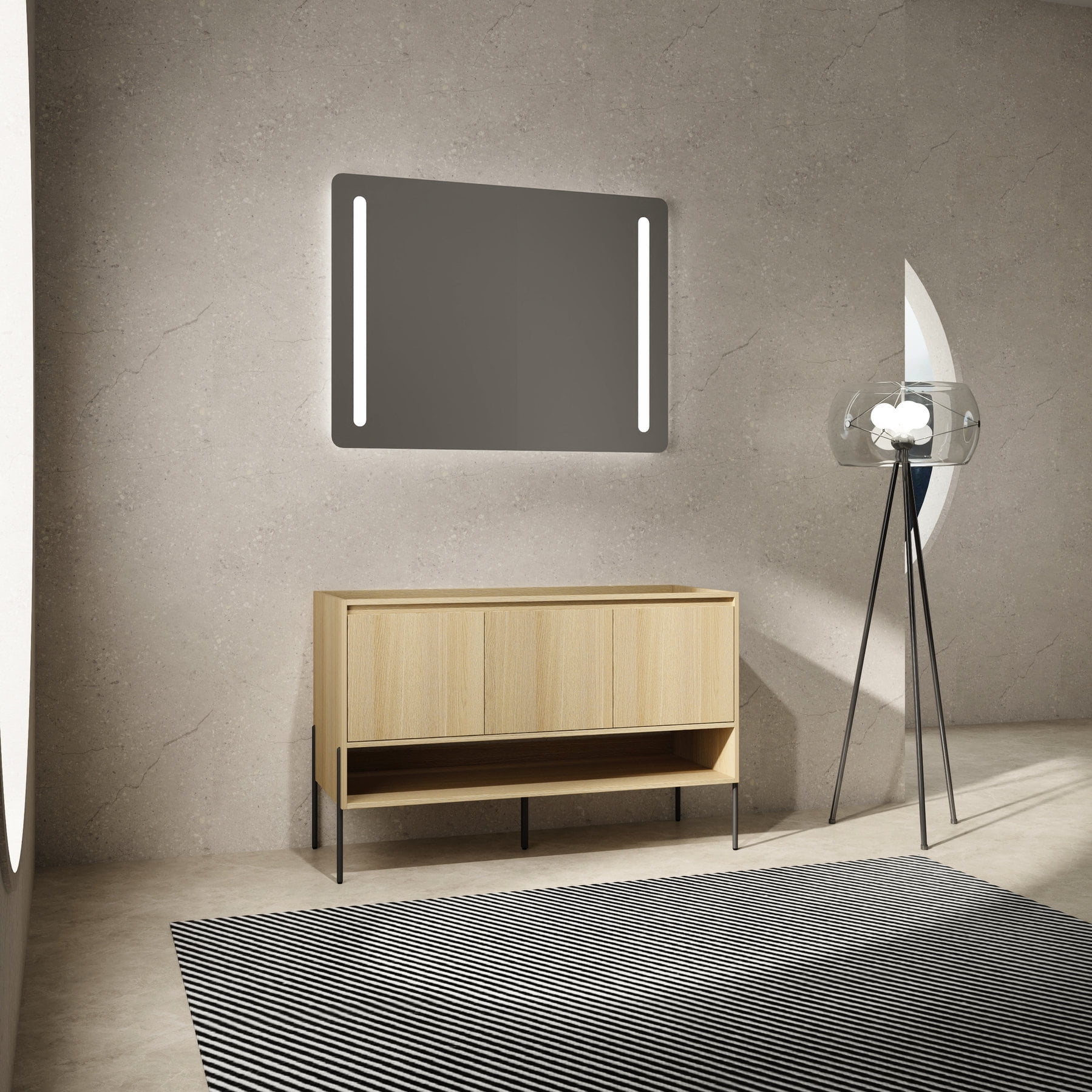 48" Engineered Wood Freestanding - Ample Storage for Bathroom Items ...