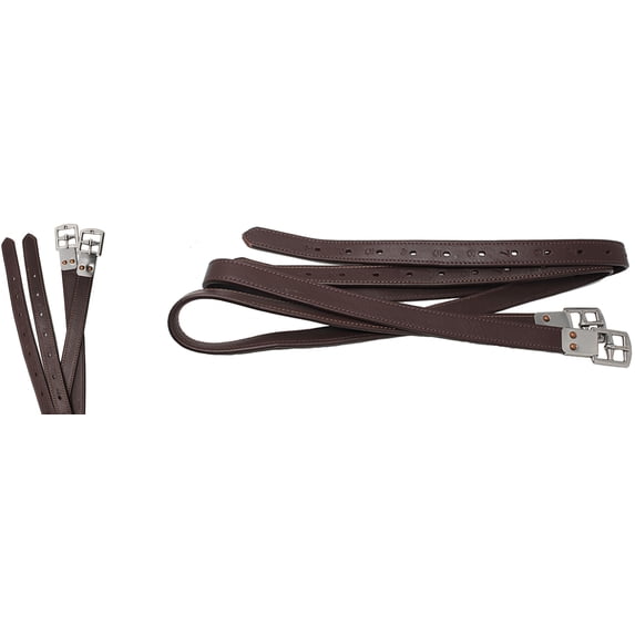 48" English Equestrian Tack Adult Padded Saddle Stirrup Leathers ...