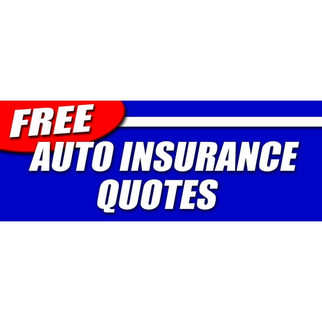 48" FREE AUTO INSURANCE QUOTES DECAL sticker car motorcycle homeowner ...