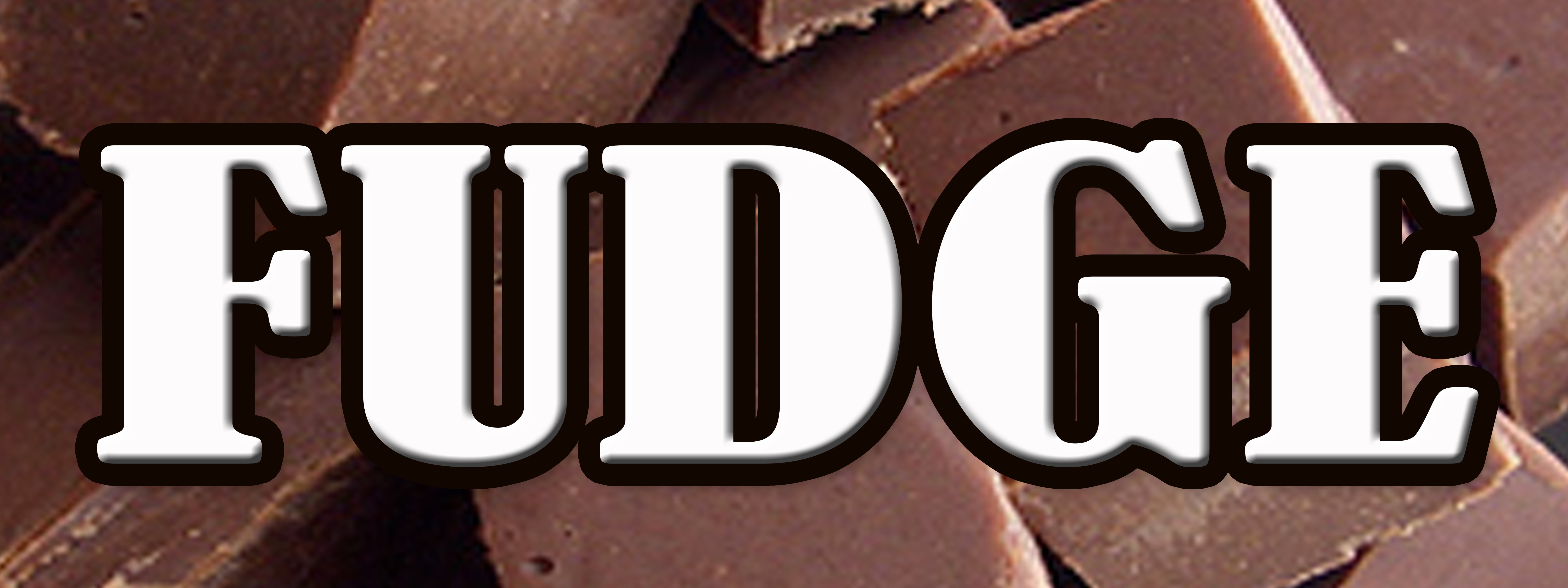 48" FUDGE DECAL sticker chocolate concessions - Walmart.com