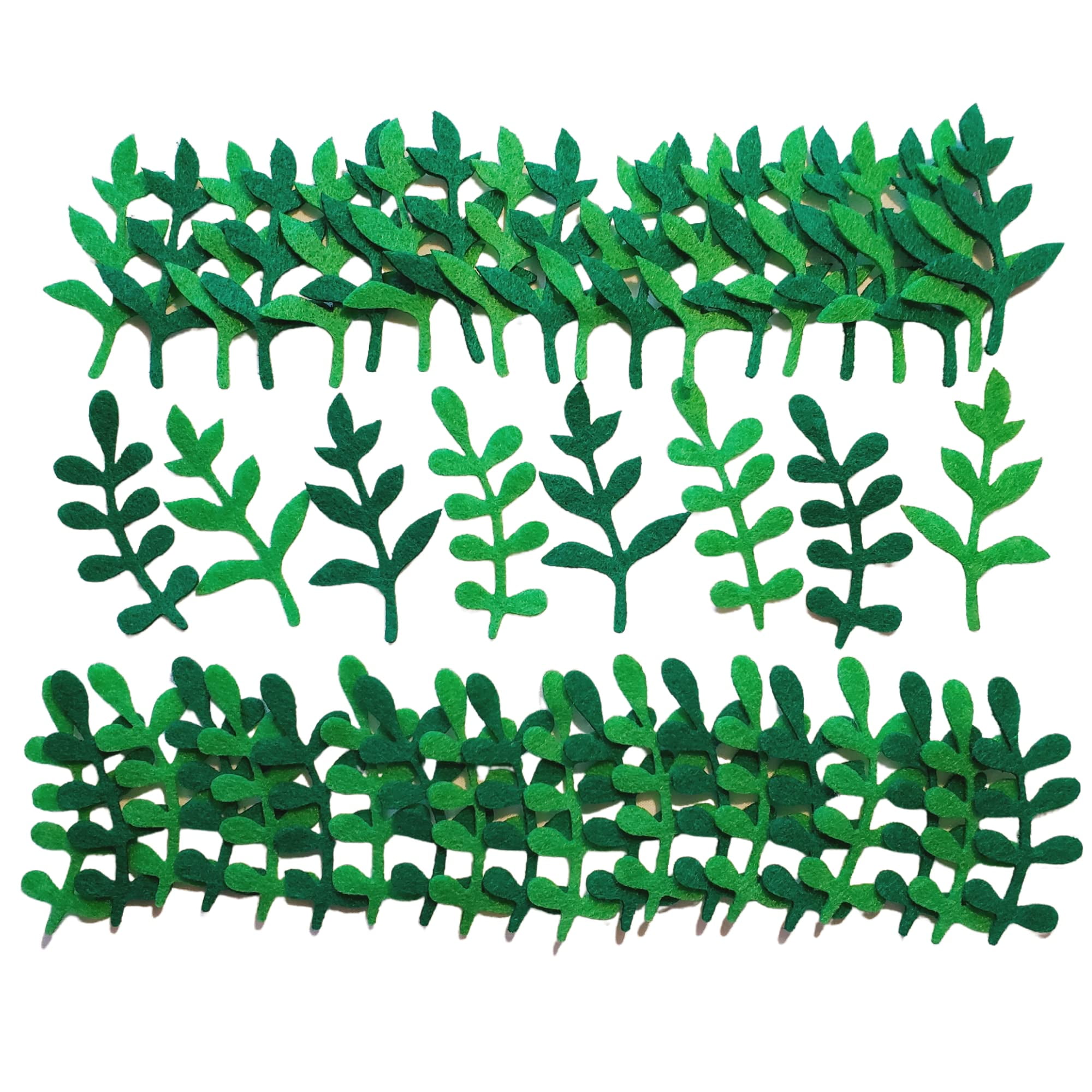 48 Felt Vine Leaves | Pre-Cut Shapes for DIY Sewing Crafts | Die Cut ...