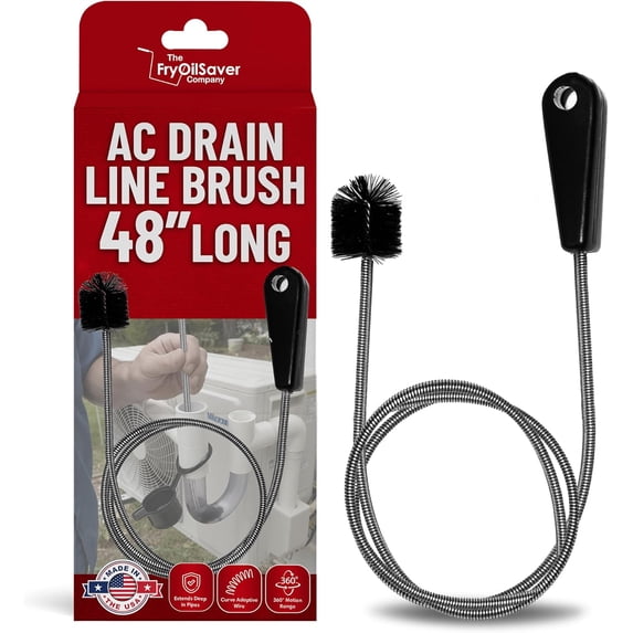 48" Flexible Long Pipe Brush | AC Drain Cleaner Tool | Sink Line ...