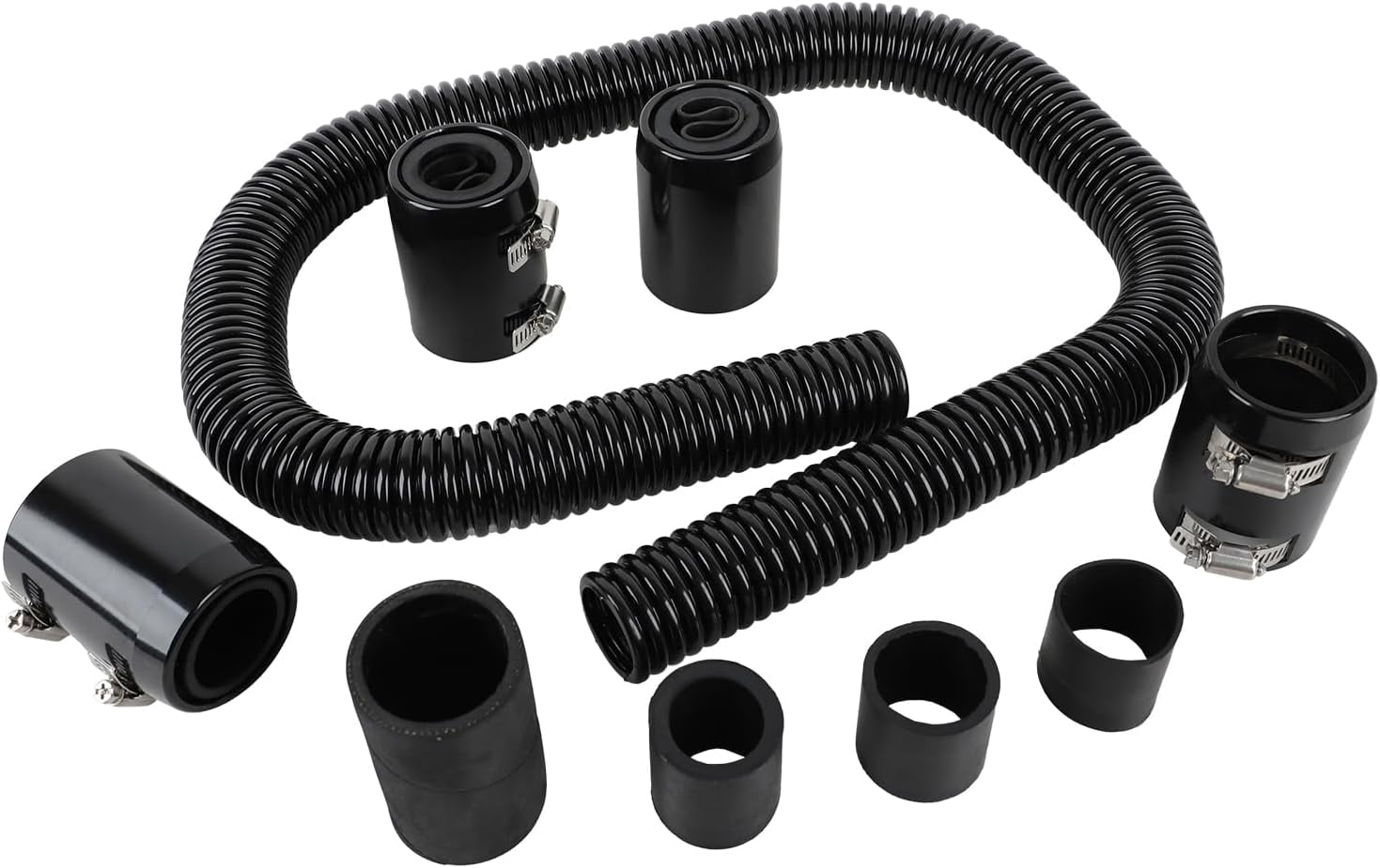 48" Flexible Radiator Hose Stainless Engine Cooling Water Hose Kit ...