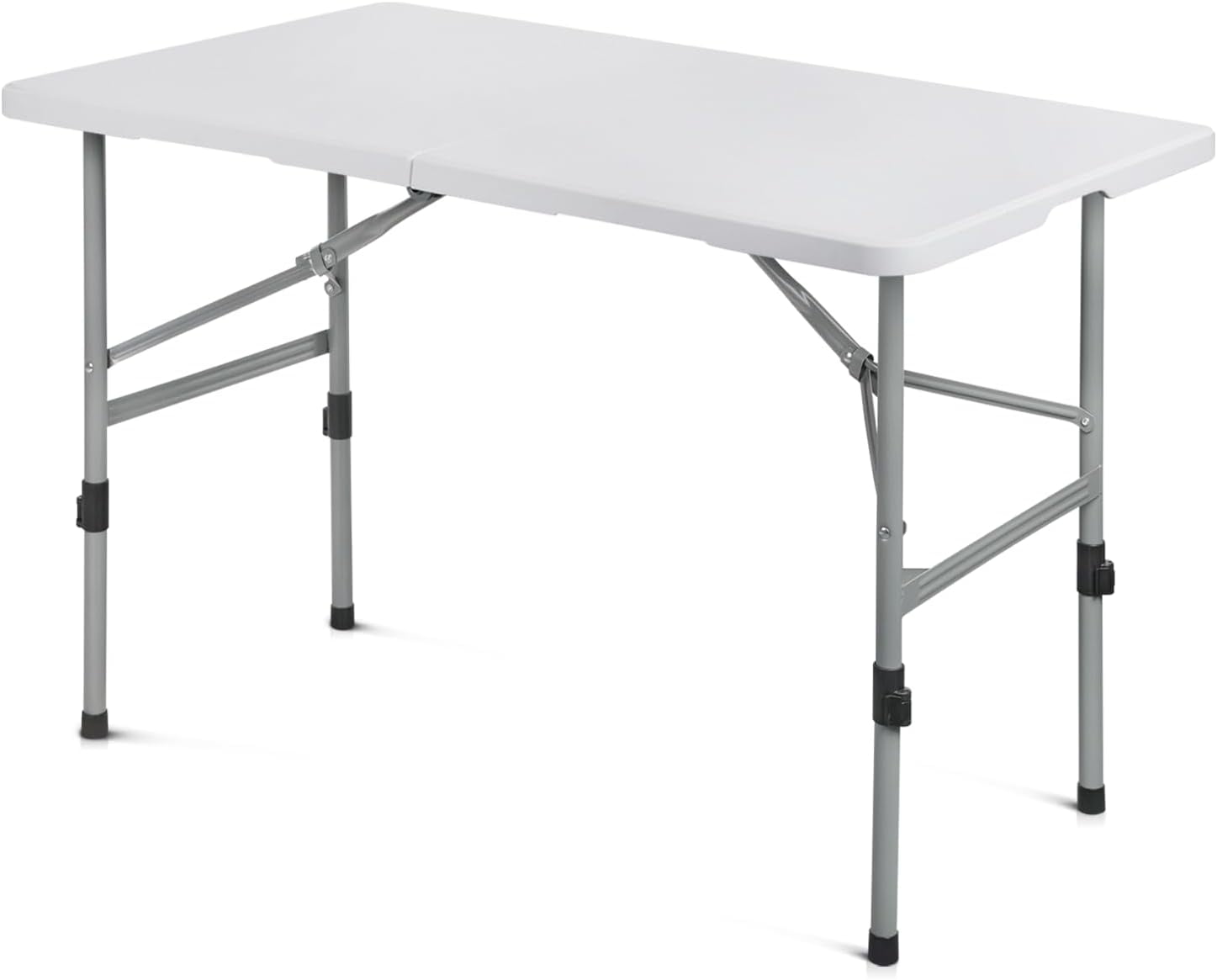 48' Folding Table, Collapsible Camping Table, Rectangular Picnic Table ...