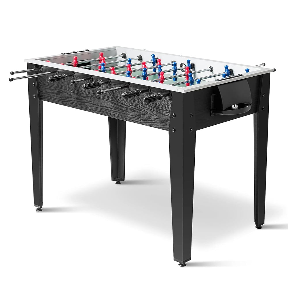48'' Foosball Table, Wooden Soccer Game Table with 2 Footballs, Score ...