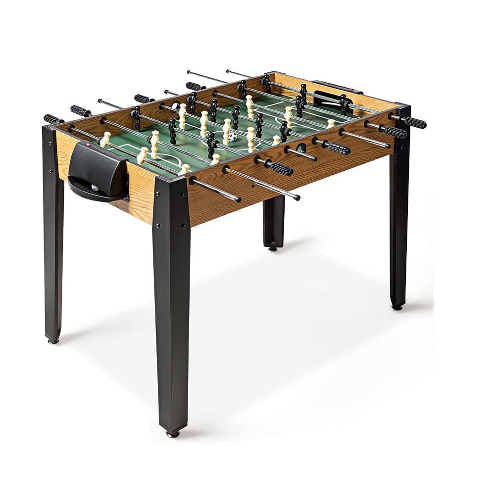48'' Foosball Table, Wooden Soccer Games Table with 2 Footballs, Indoor ...