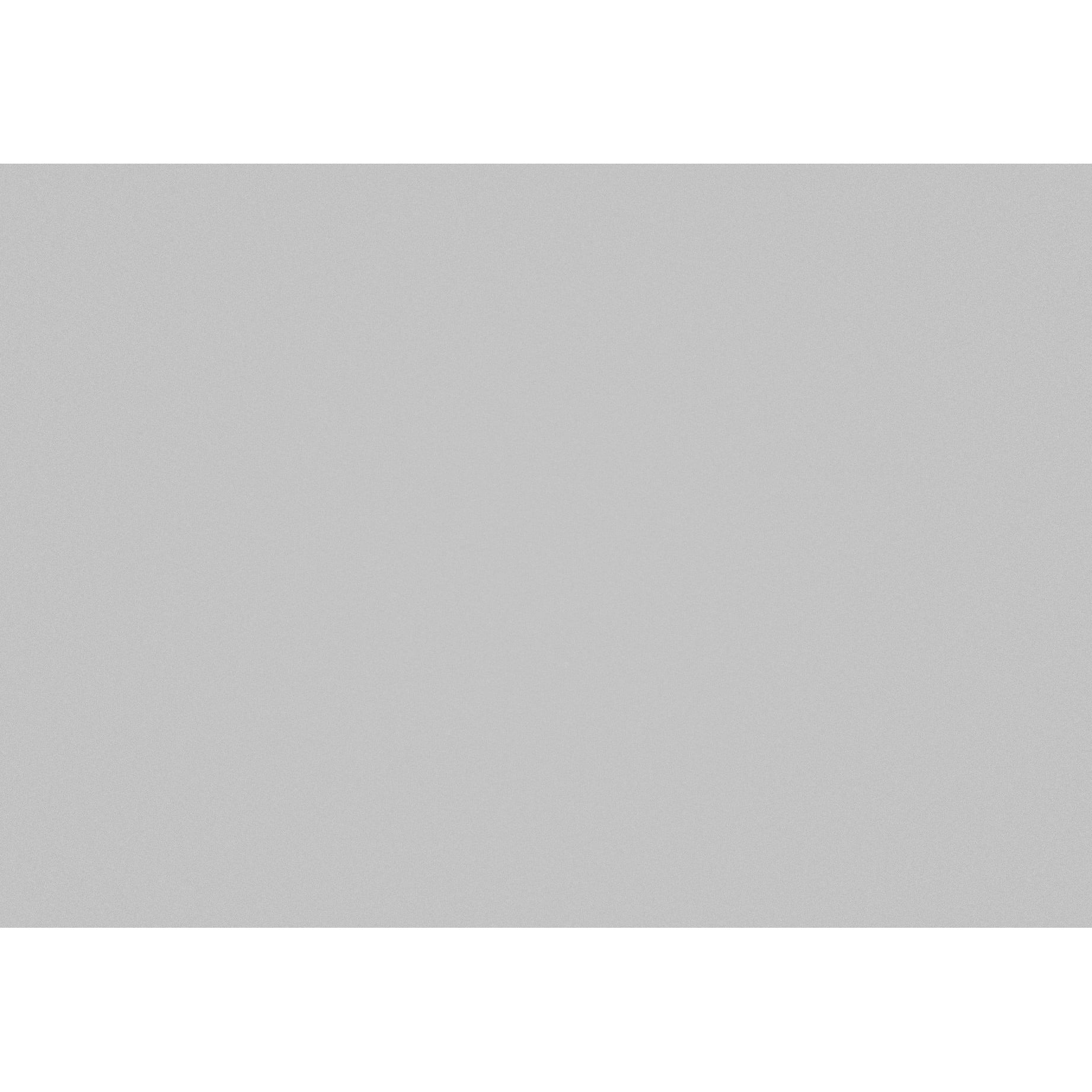 48" Frosted White Tempered Glass Office Table - Grey Metal Legs, Modern ...