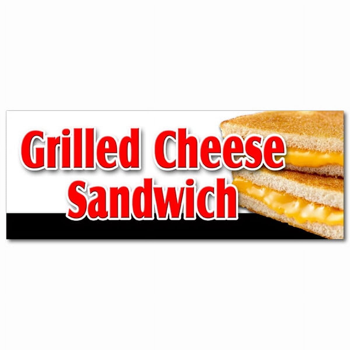 48" GRILLED CHEESE SANDWICH DECAL sticker sandwich soup melted toast ...