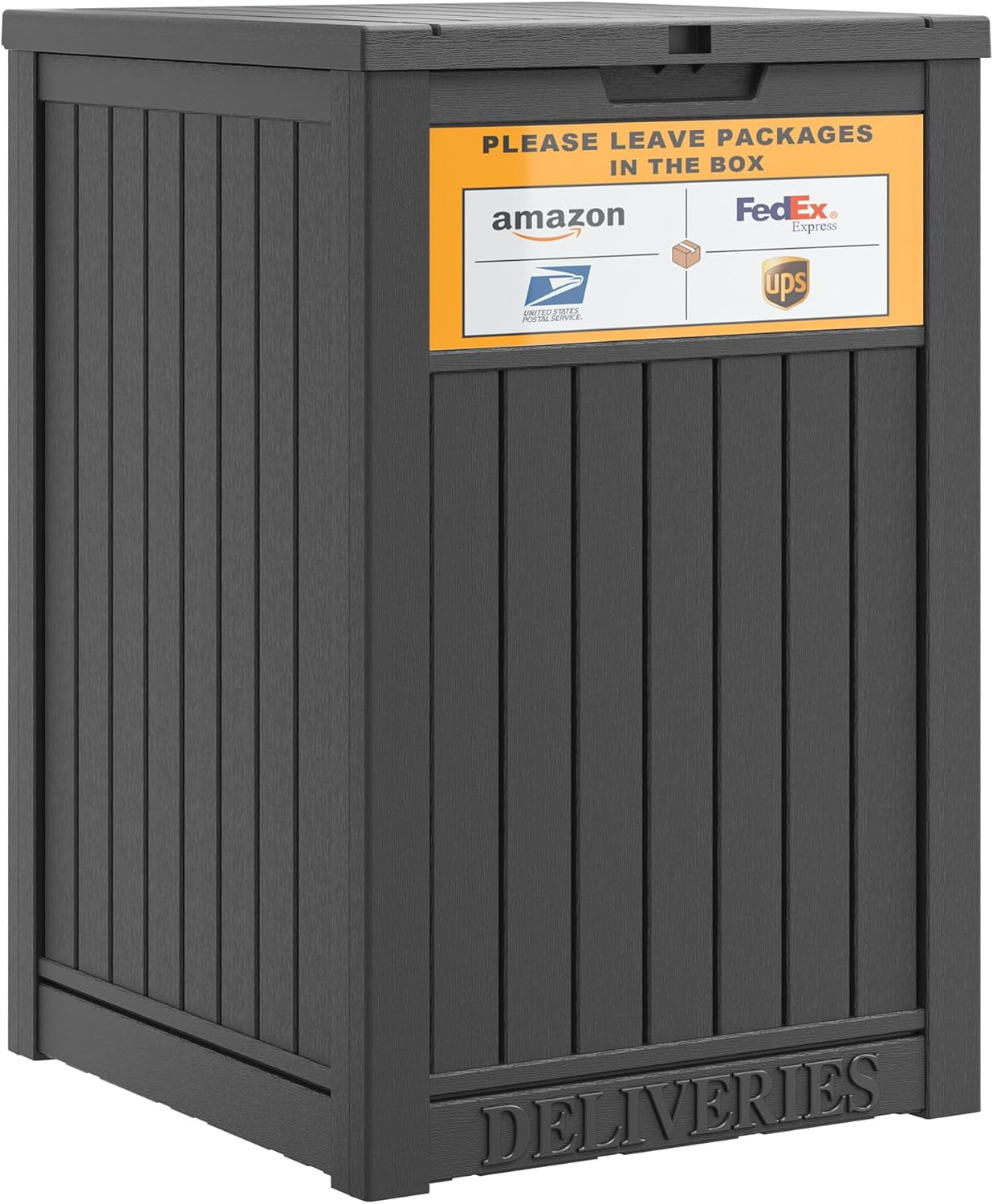 48-Gallon Lockable Package Delivery Box for Outside – Secure Anti-Theft ...