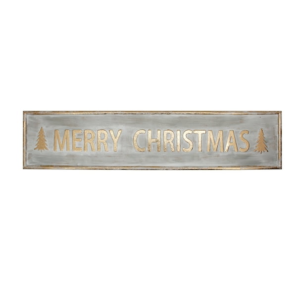 48" Gold Merry Christmas Wall Sign - Walmart.com