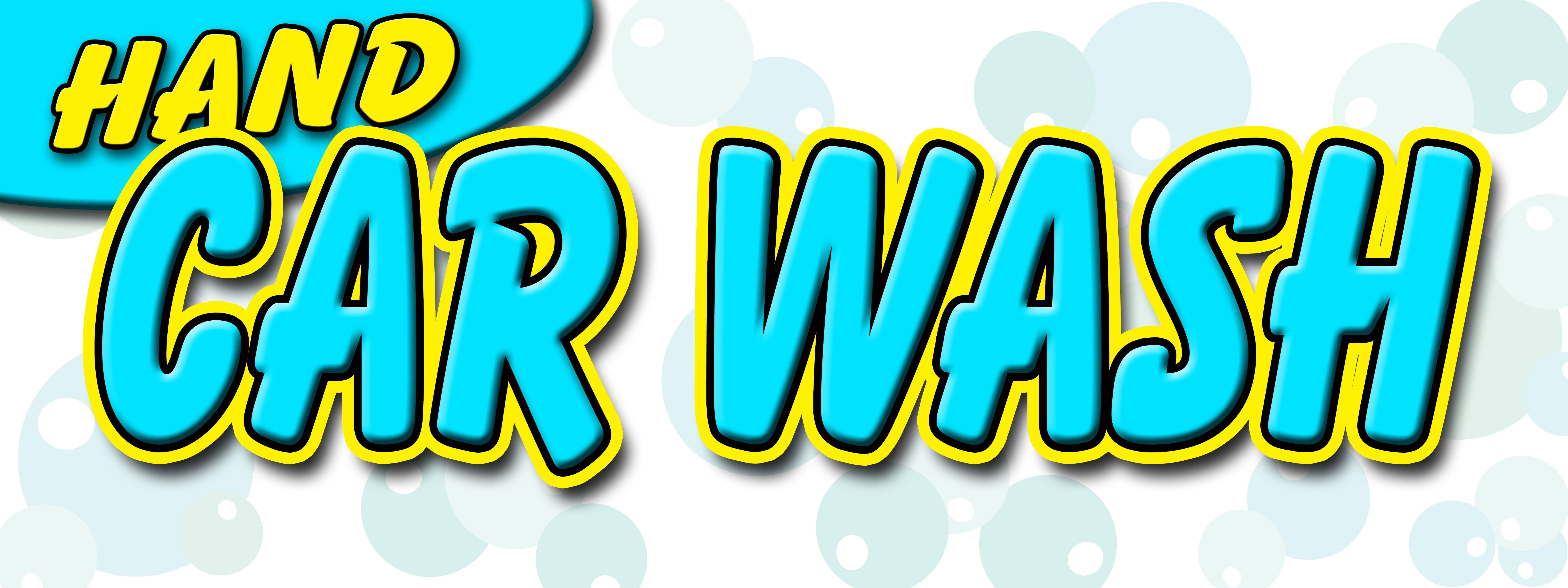 48" HAND CAR WASH DECAL sticker detail wax car wash clean auto service ...