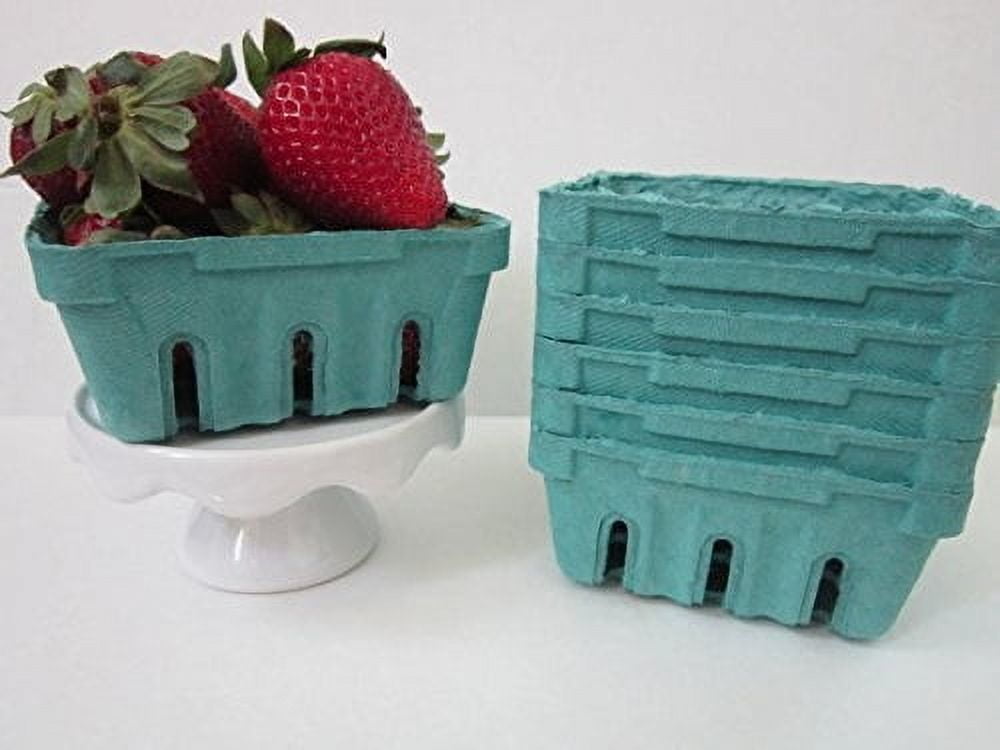 48 Half Pint Berry Basket Boxes Containers Fits Standard Berry Carrier ...