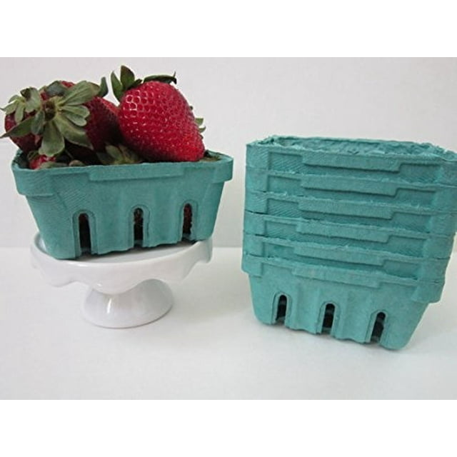 48 Half Pint Berry Basket Boxes Containers Fits Standard Berry Carrier ...