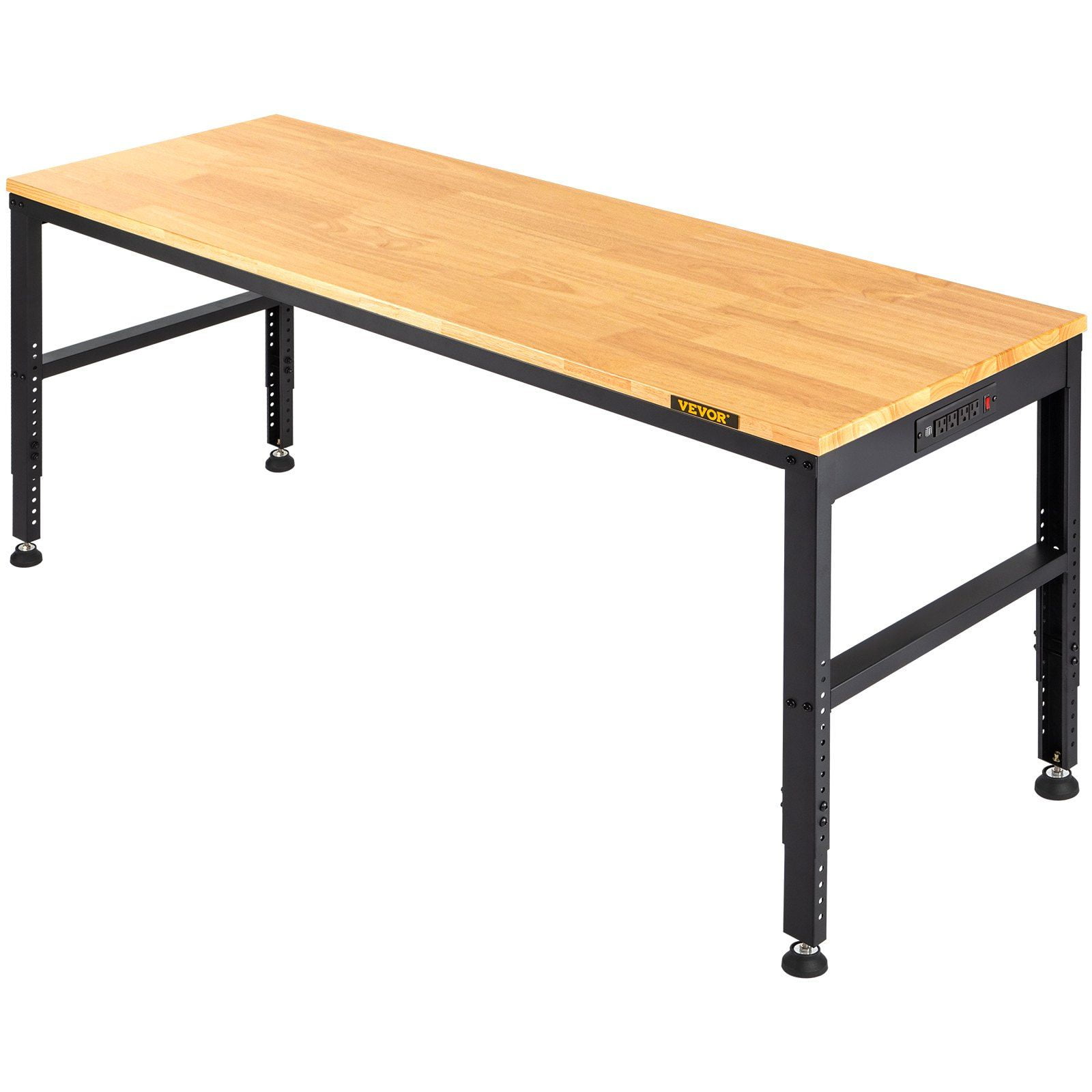 48" Heavy Duty Adjustable Workbench with Power Outlets, 2000 LBS Load ...