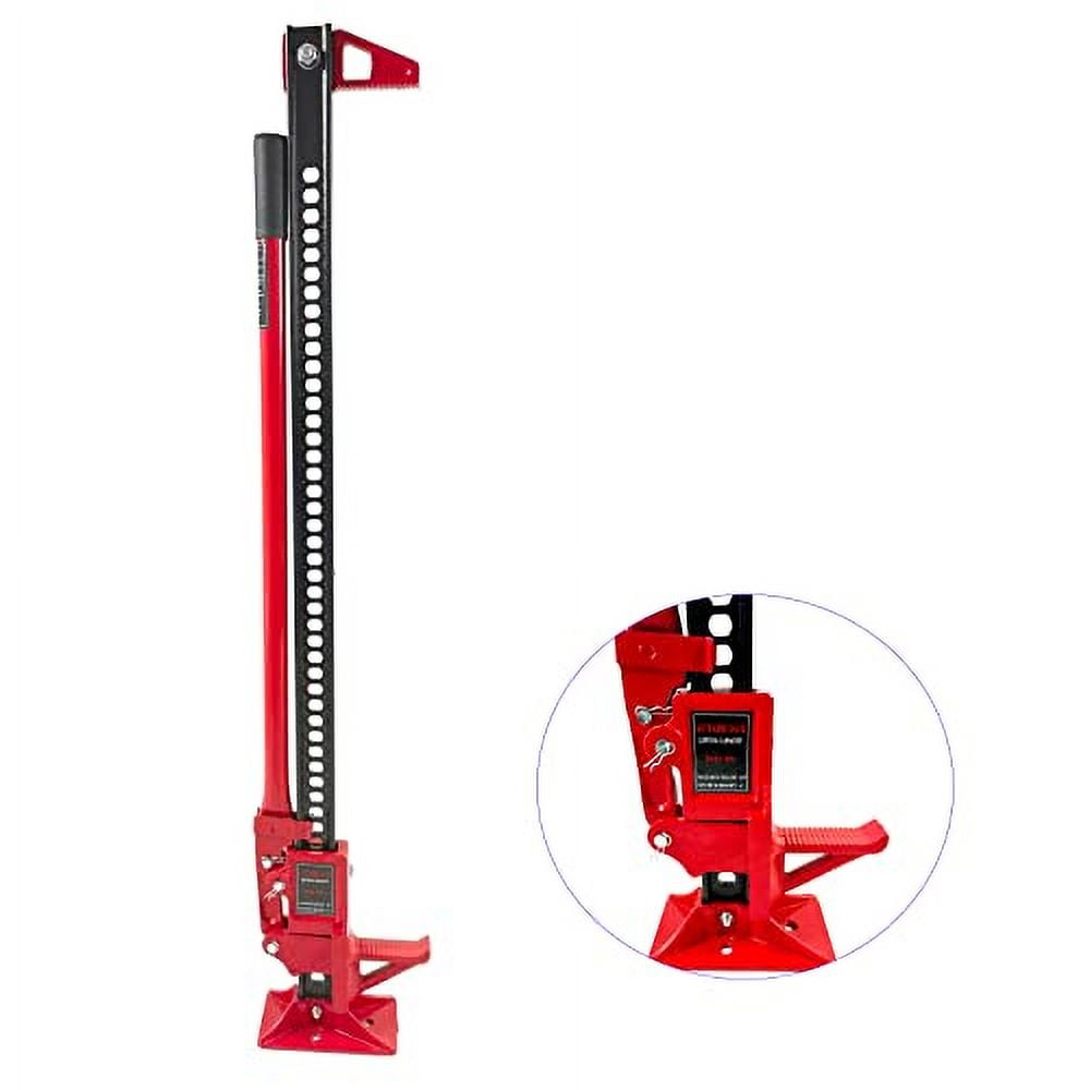 48" High Lift Ratcheting Off Road Utility Farm Jack,3 Ton (6,000 lb ...