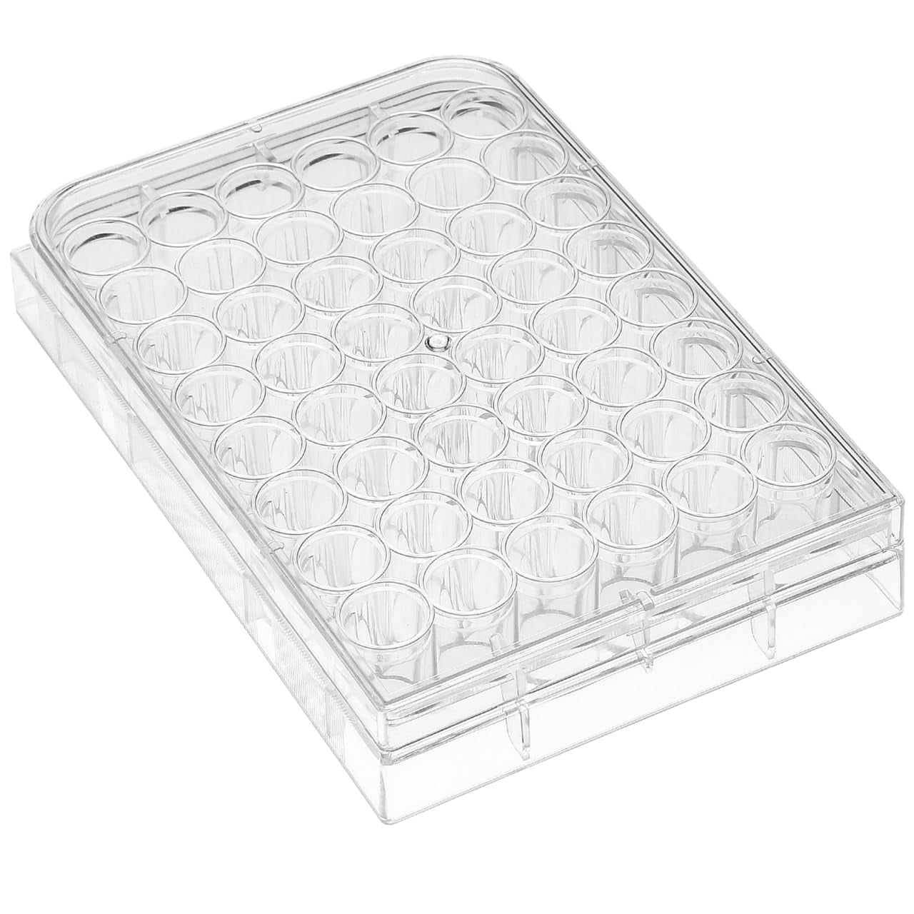 48 Holes Disposable Serving Tray Pill Filler Tray Tube Rack for Lab ...