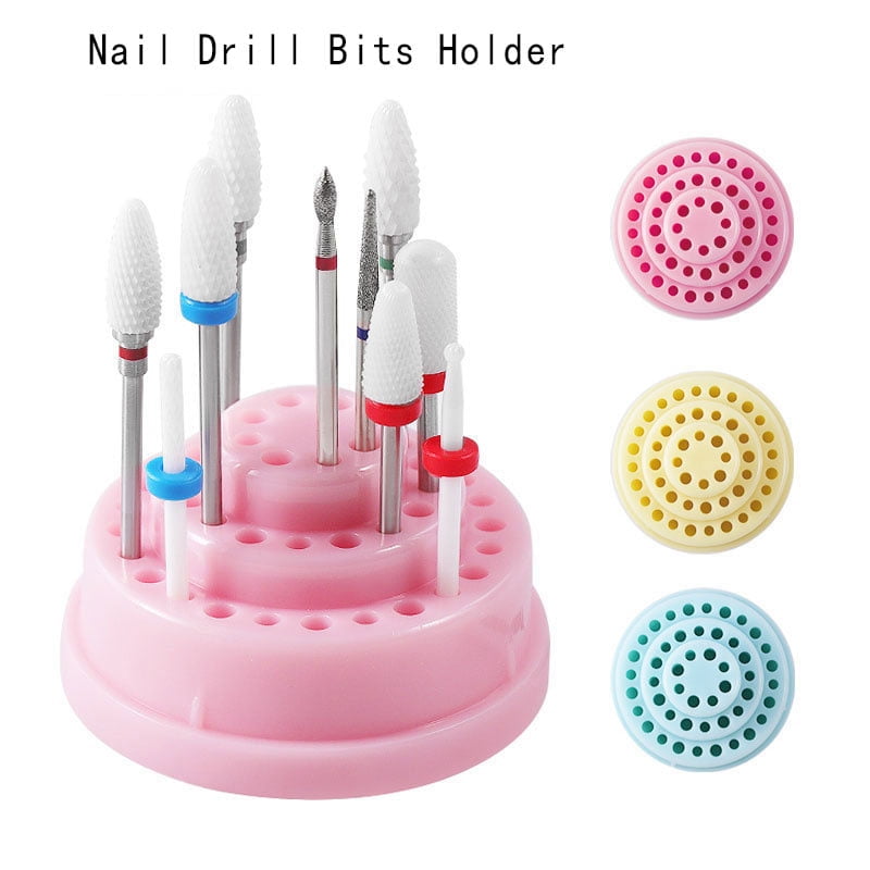 48 Holes Nail Drill Bits Holder Stand Display Nail Drill Showing Shelf ...