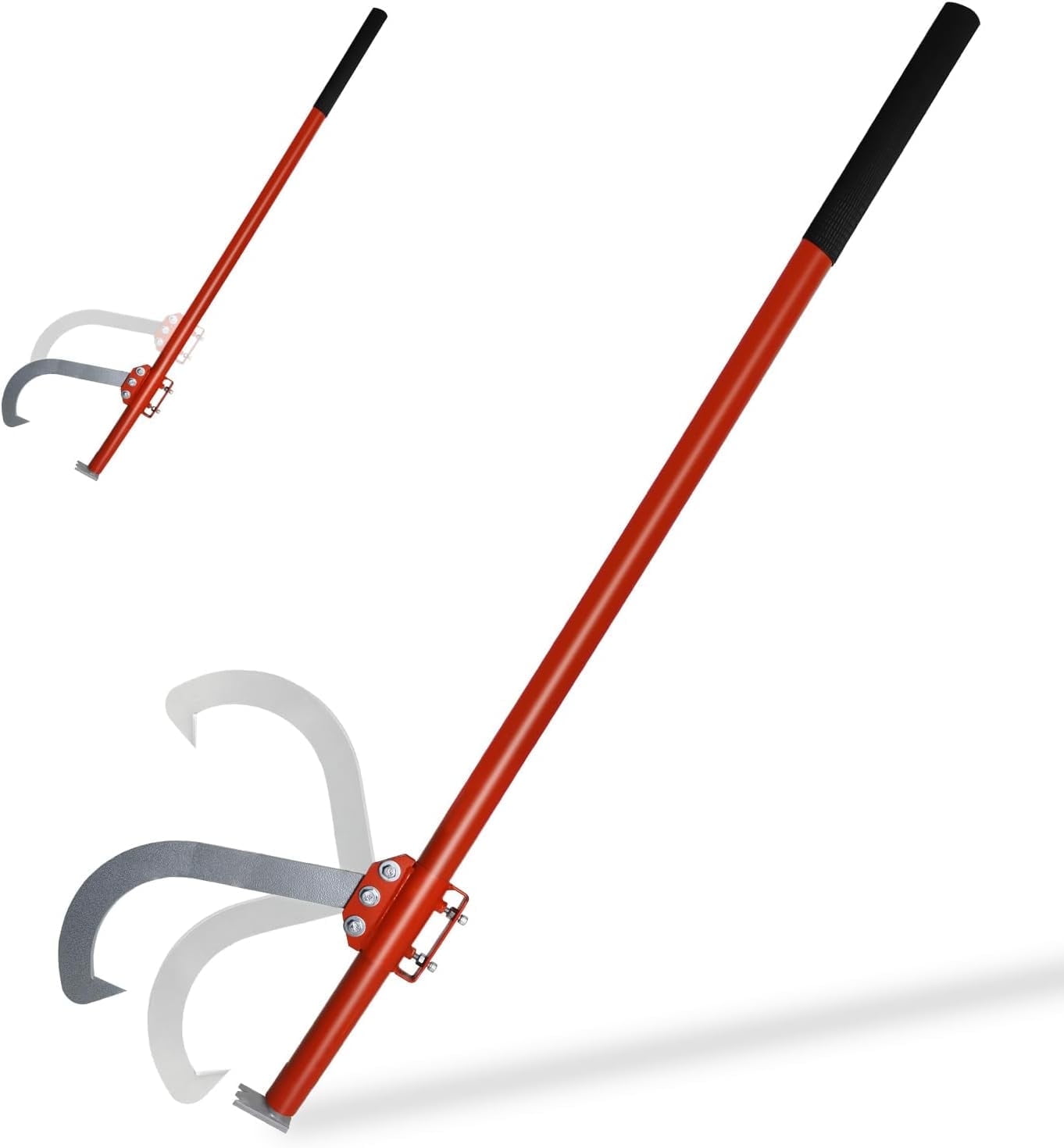 48" Can't Hook - Carbon Steel Wood Log Moving Tool with Rubber Grip ...