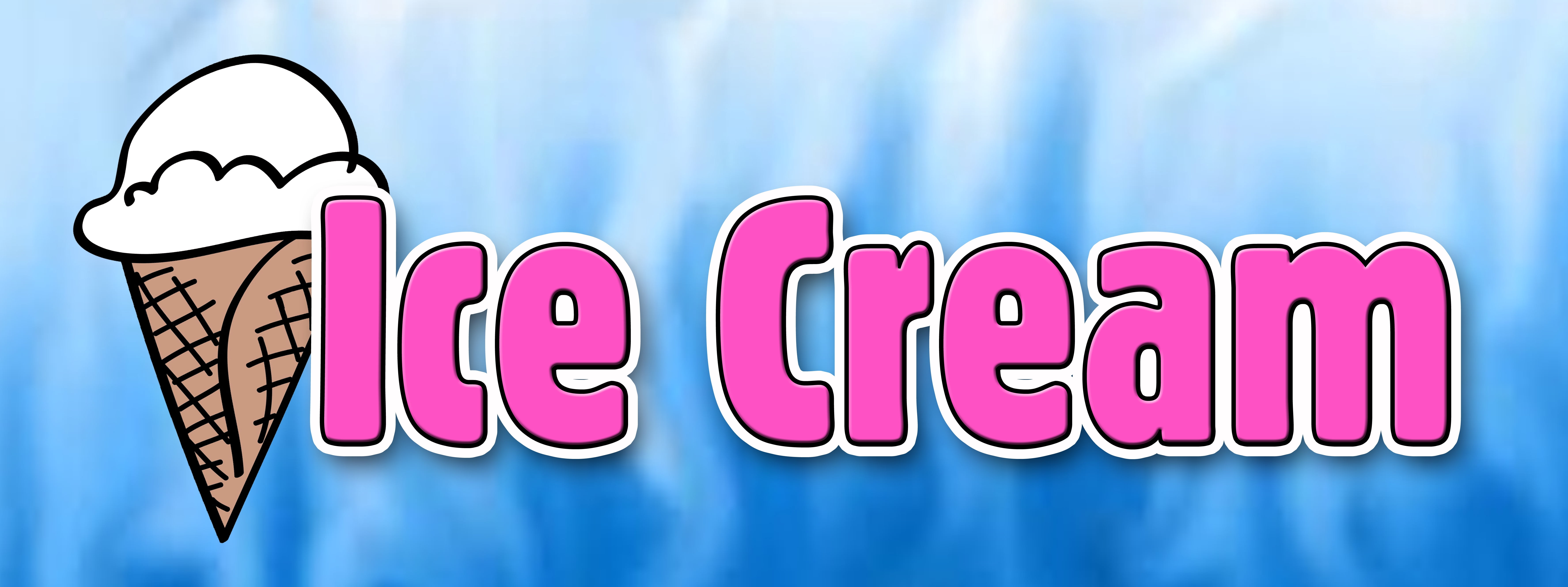 48" ICE CREAM 1 DECAL sticker cones sundae soda banana split homemade ...