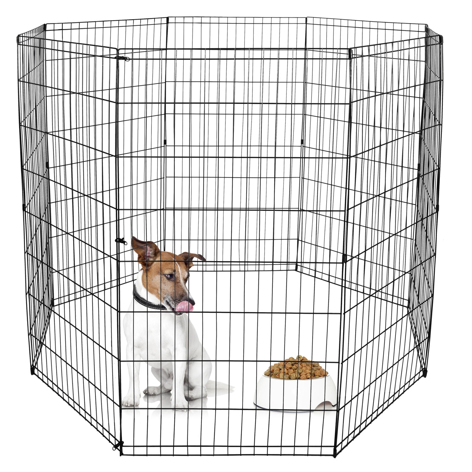 48 Inch 8 Panels Tall Dog Playpen Large Crate Fence Pet Play Pen ...