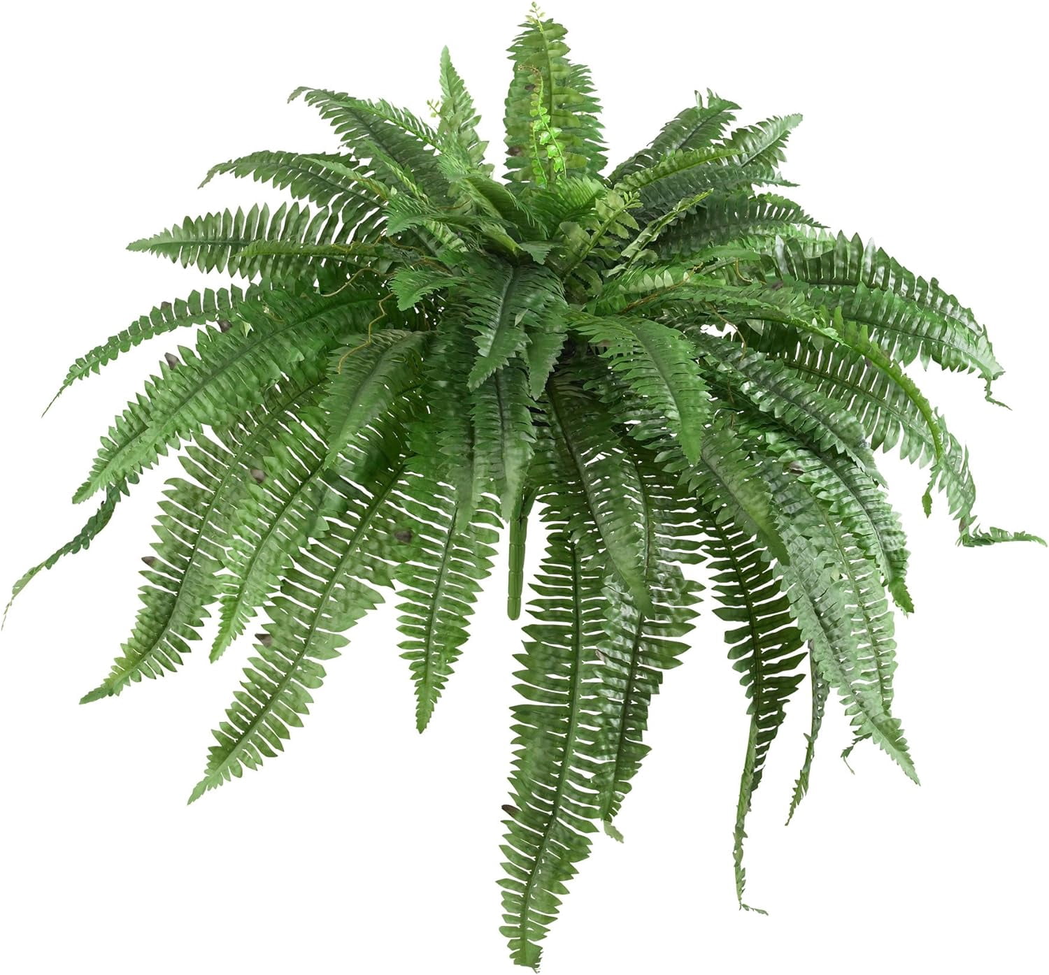 48 Inch Artificial Boston Fern, Large Hanging Fake Plant Wall Decor ...