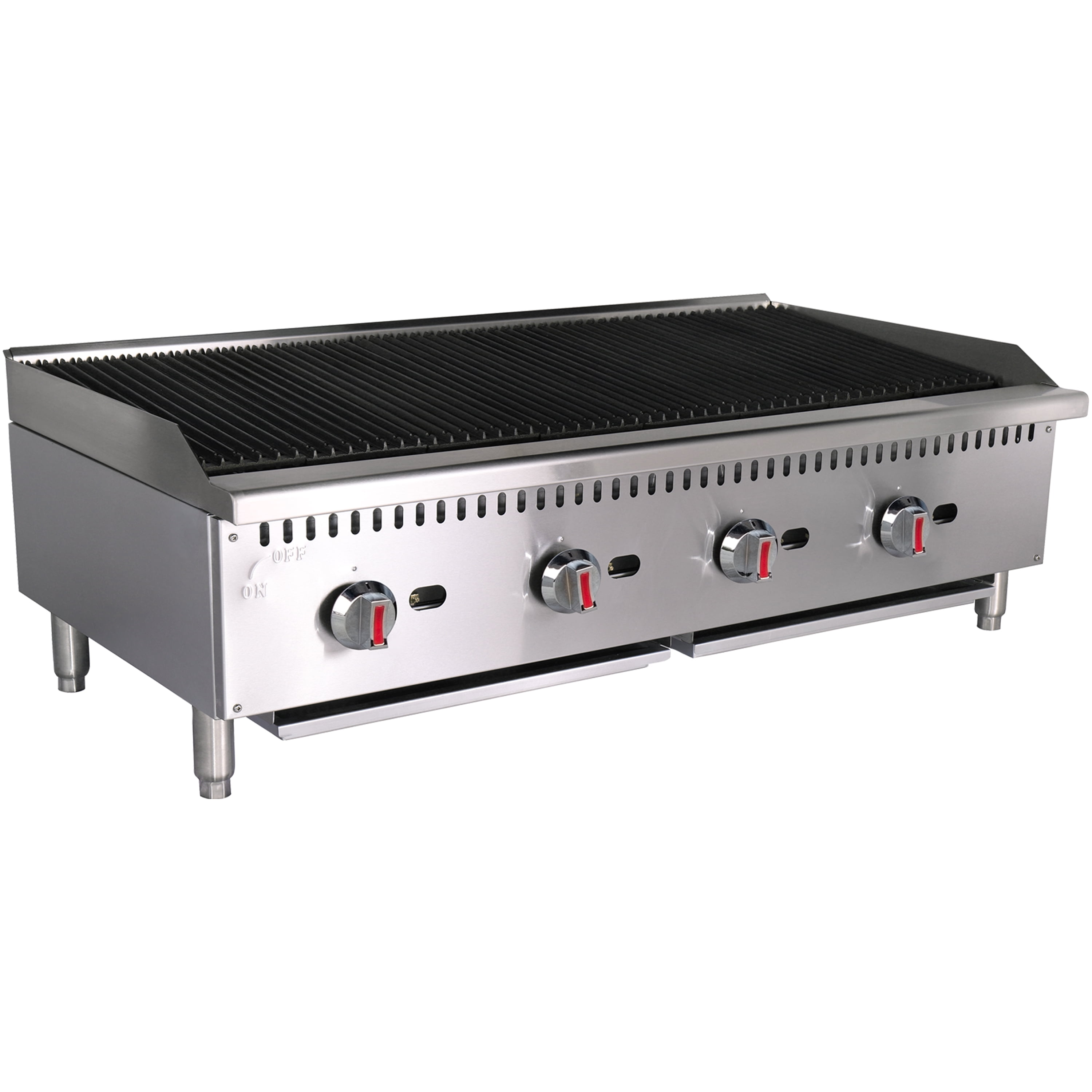 48 Inch Commercial Gas Charbroiler Grill – 120,000 BTU, 4 Burner ...