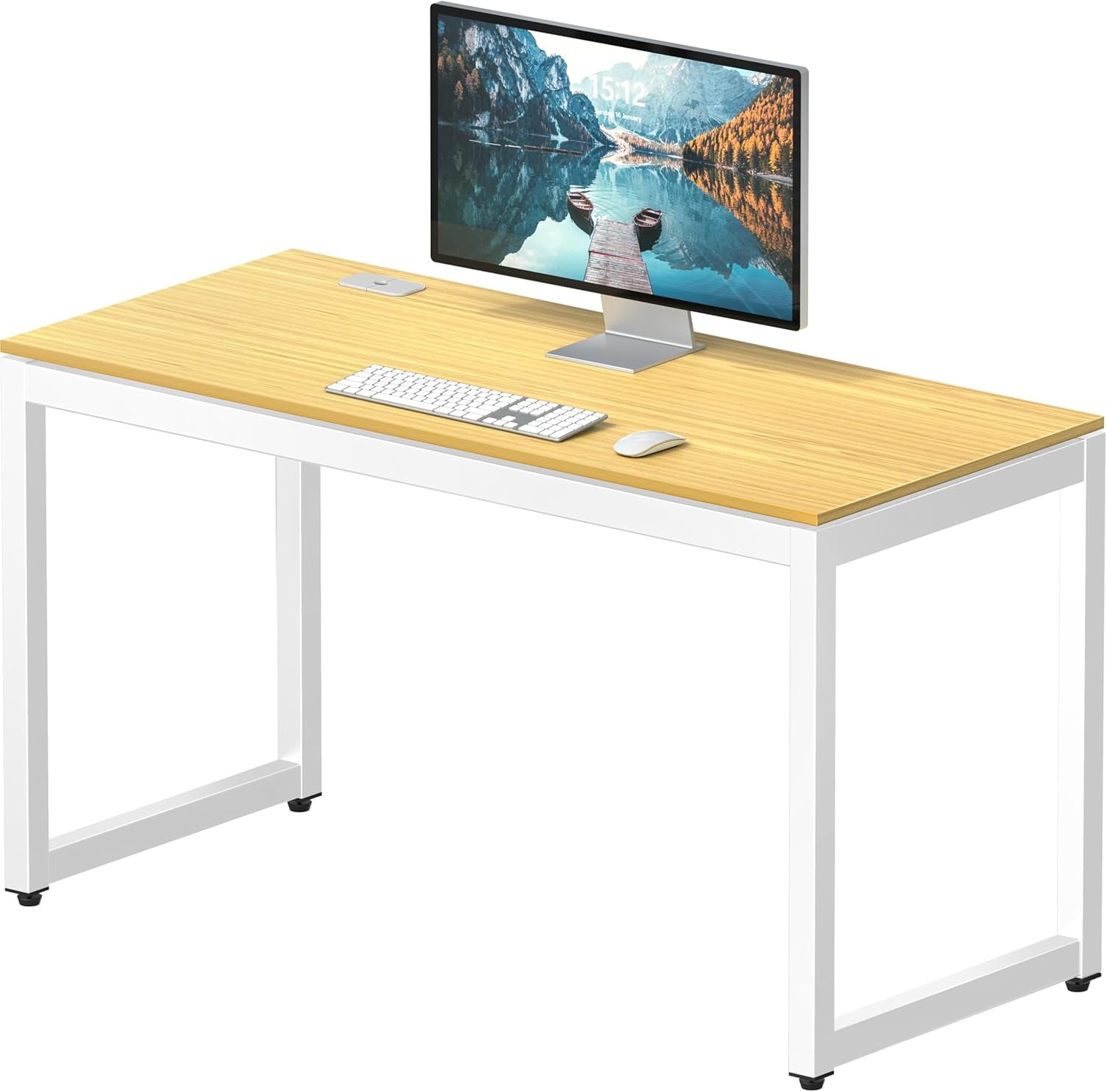 48-Inch Commercial-Grade Office Computer Desk, Oak - Walmart.com