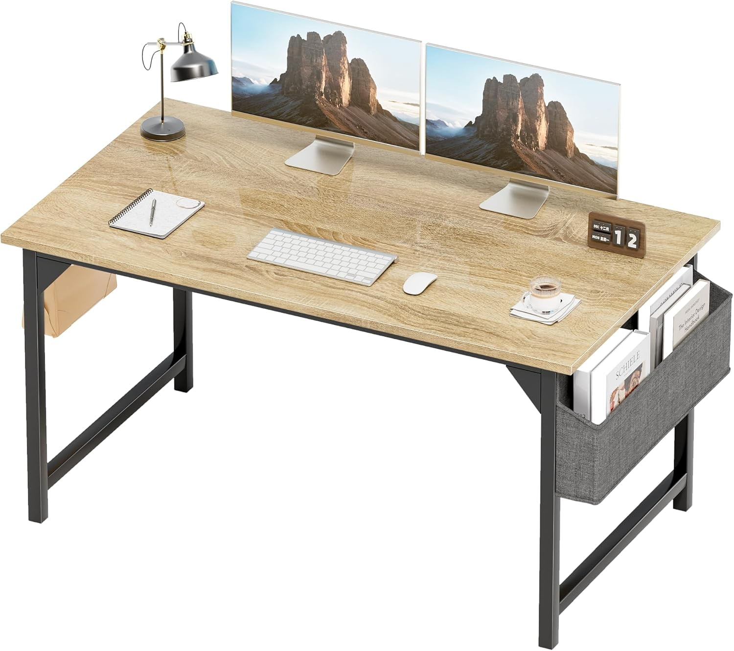 48 Inch Computer Desk, Wood Modern Simple PC Home Office Table with ...
