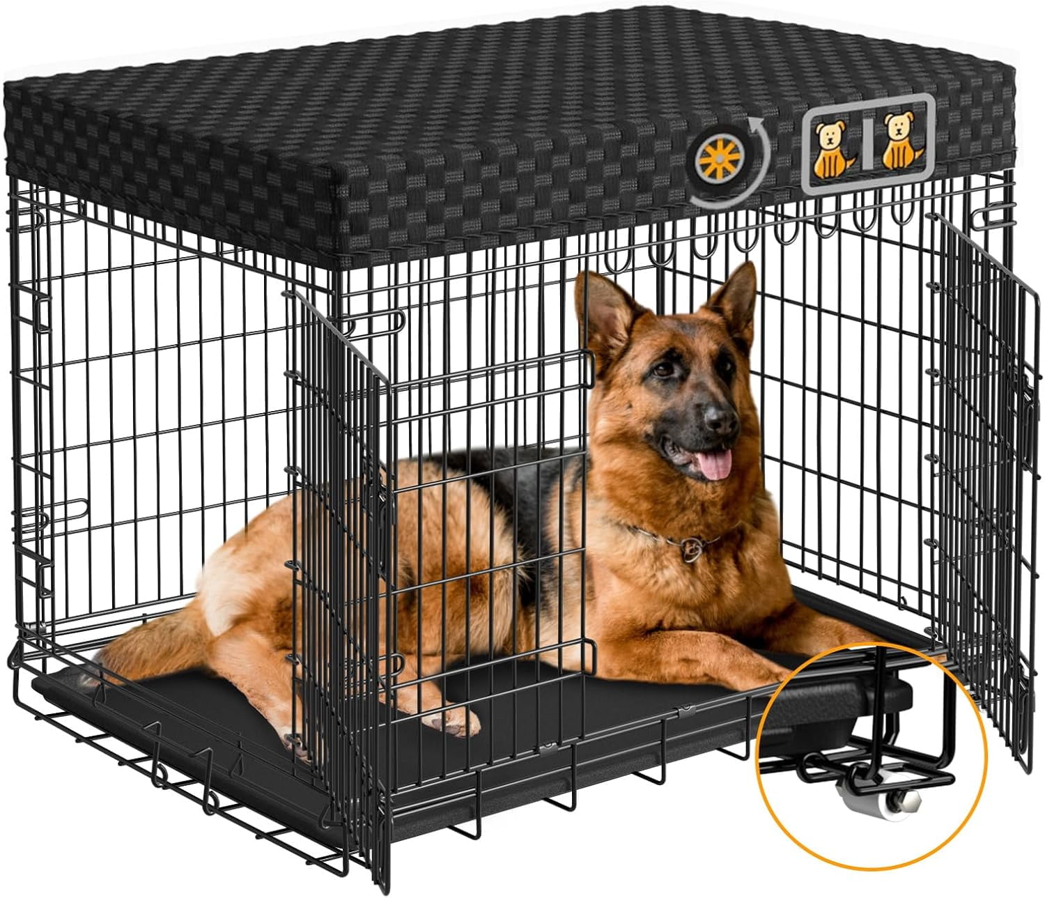 48 Inch Dog Crate XL Dog Crates for Large Dogs Extra Large Dog cage ...