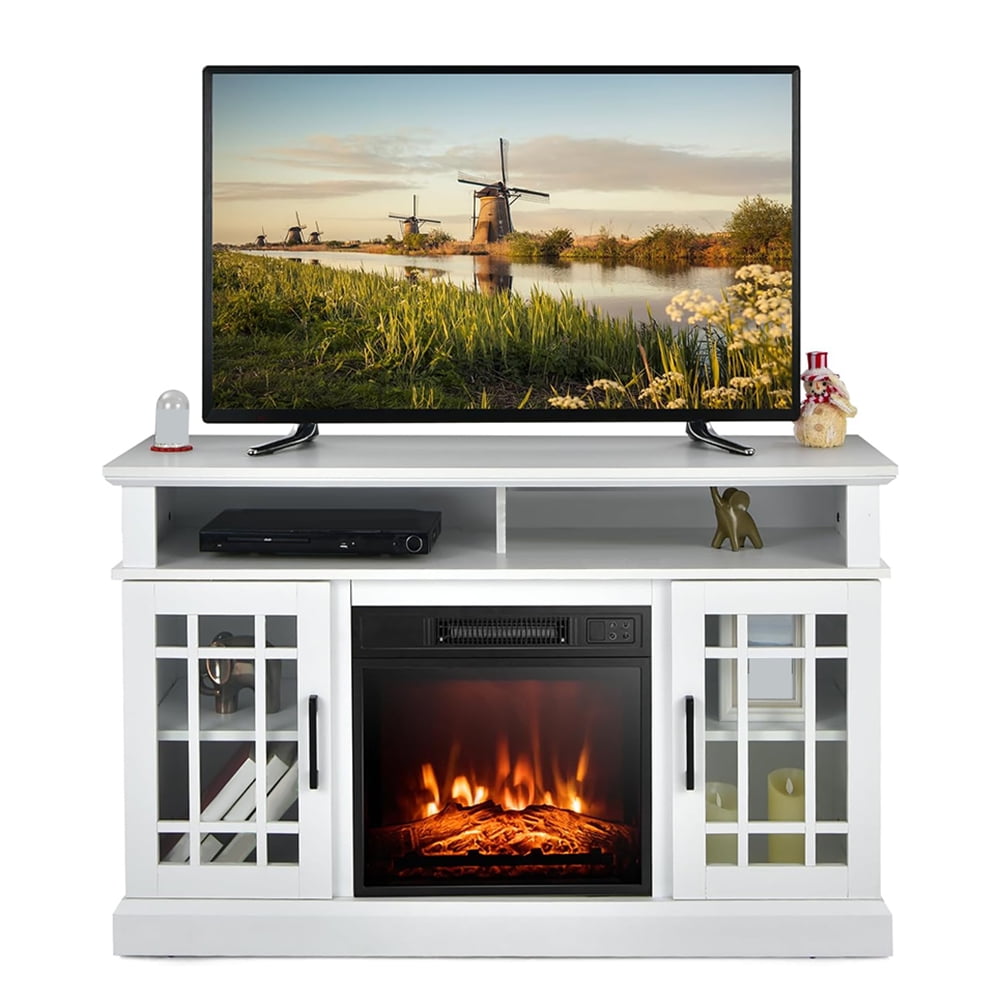 48-Inch Electric Fireplace TV Stand for TVs Up to 55 Inches, 18-Inch ...