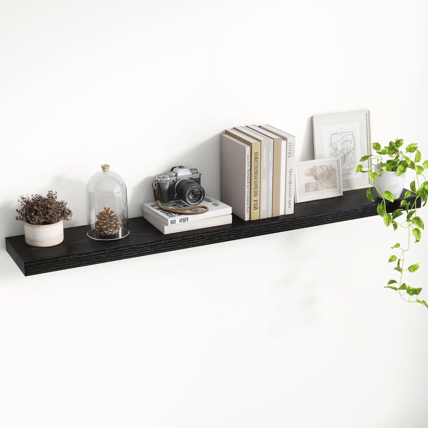 48 Inch Floating Shelves, 8 Inch Deep Floating Shelves for Wall ...