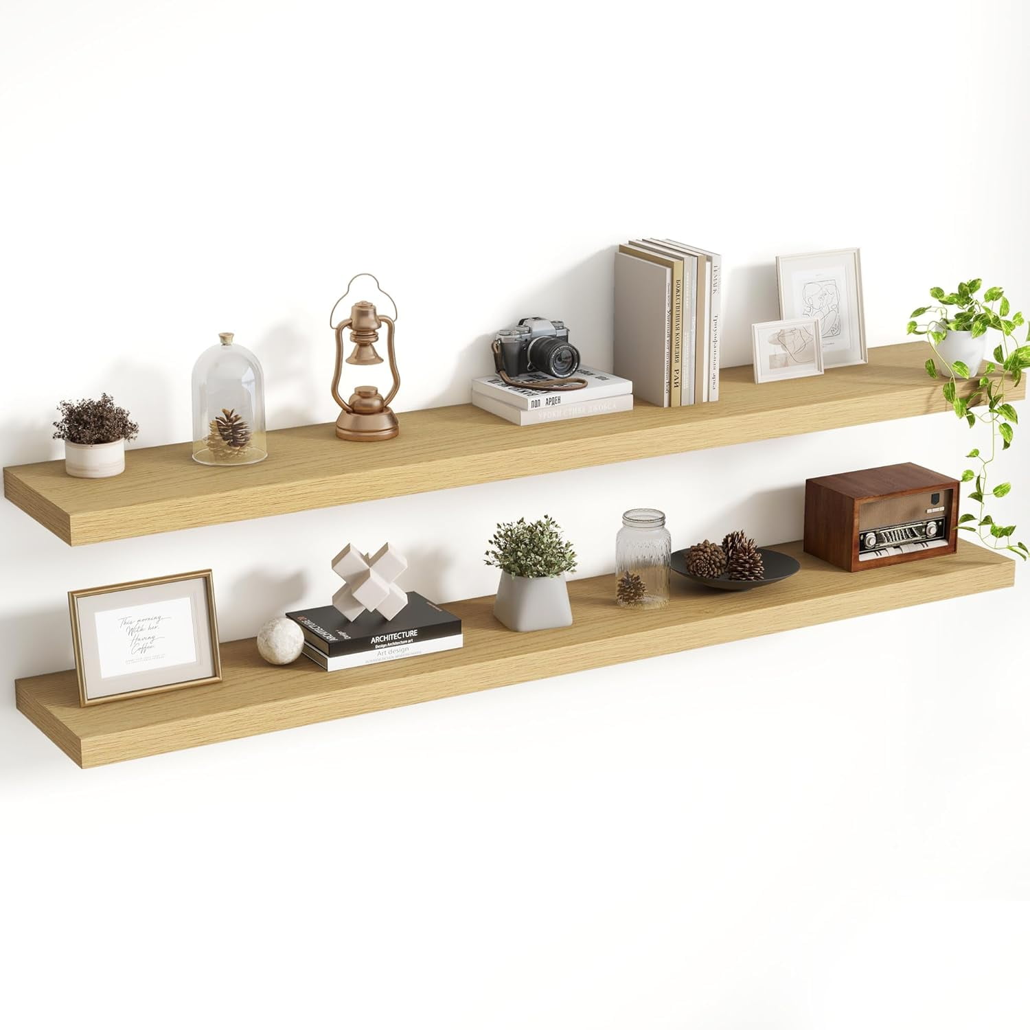 48 Inch Floating Shelves 8 Inch Deep Floating Shelves for Wall Hanging ...