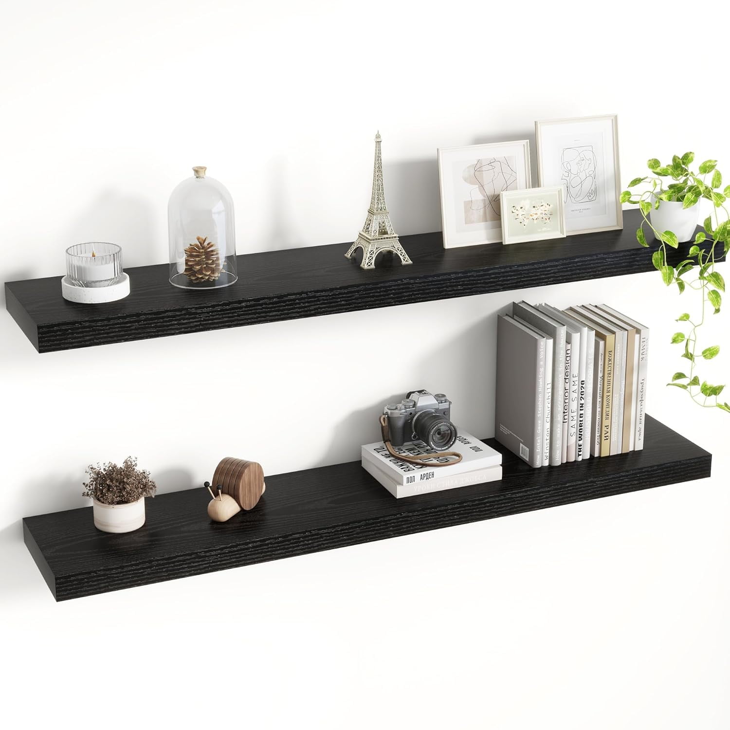 48 Inch Floating Shelves 8 Inch Deep Floating Shelves for Wall Hanging ...