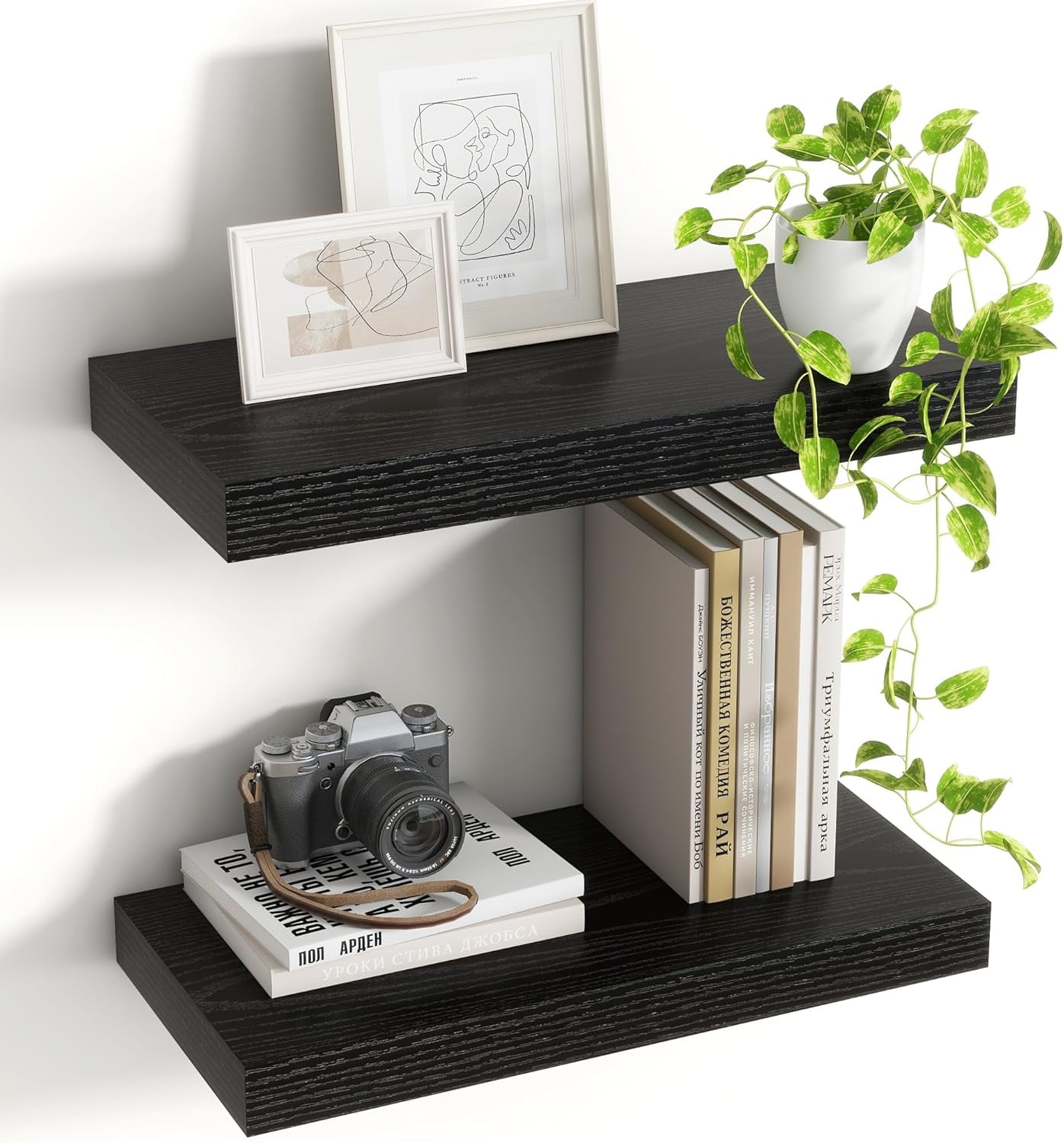48 Inch Floating Shelves 8 Inch Deep Floating Shelves for Wall Hanging ...