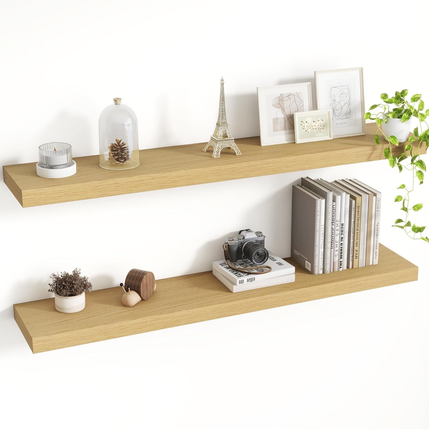 48 Inch Floating Shelves, 8 Inch Deep Floating Shelves for Wall ...
