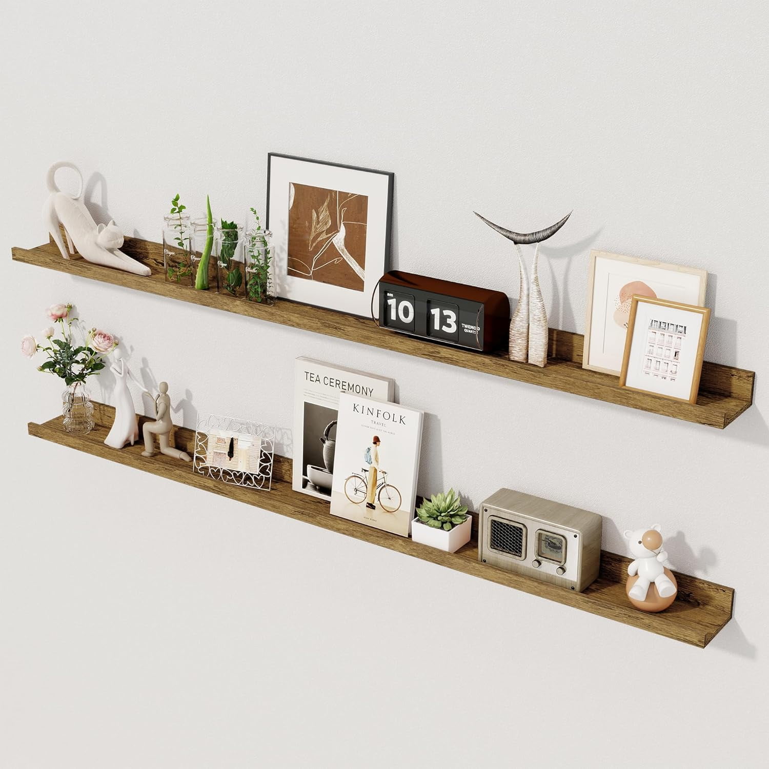 48 Inch Floating Shelves for Wall | Picture Ledge Shelf Set of 2 ...