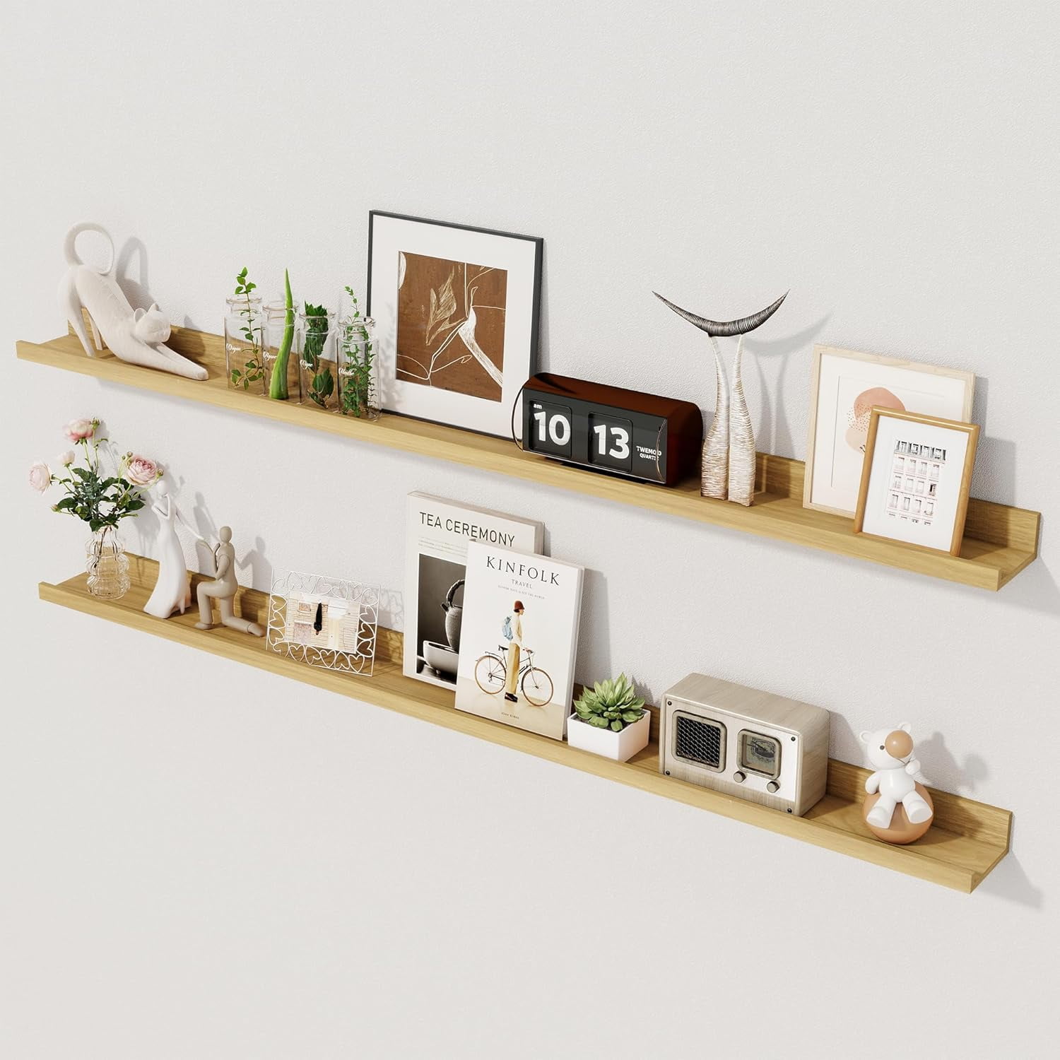 48 Inch Floating Shelves for Wall | Picture Ledge Shelf Set of 2 ...