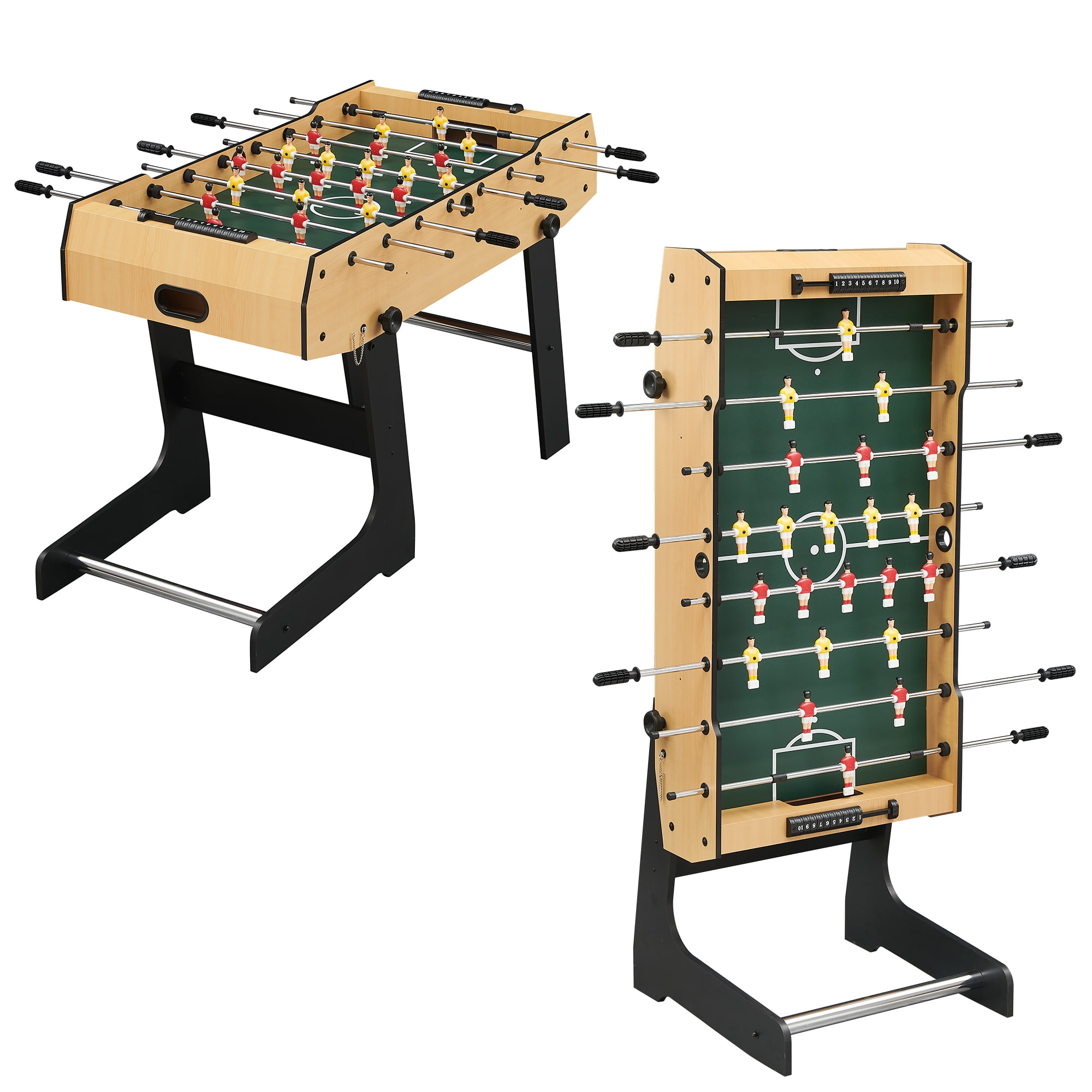 48 Inch Foldable Foosball Table, Soccer Table Game for Kids and Adults ...