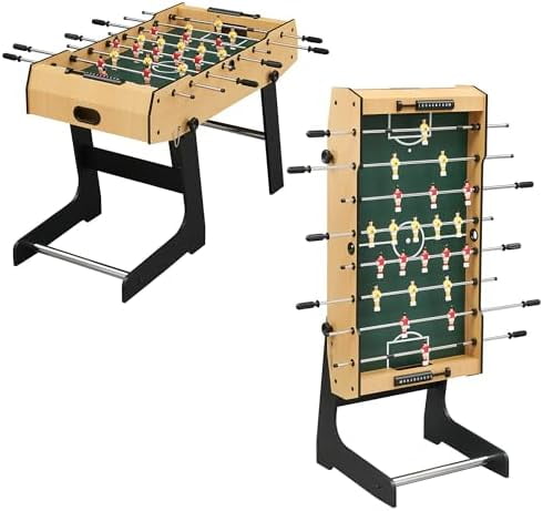 48 Inch Foldable Foosball Table, Soccer Table Game for Kids and Adults ...